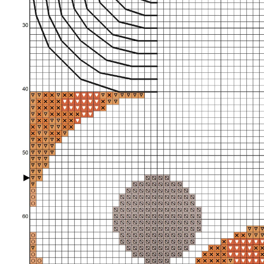 Contemporary cross stitch pattern PDF Abstract cross stitch - Inspire ...