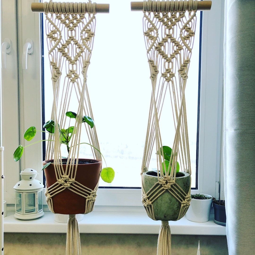Macrame Plant Hanger, Macrame Cotton Boho Planter, Hygge Mac - Inspire ...