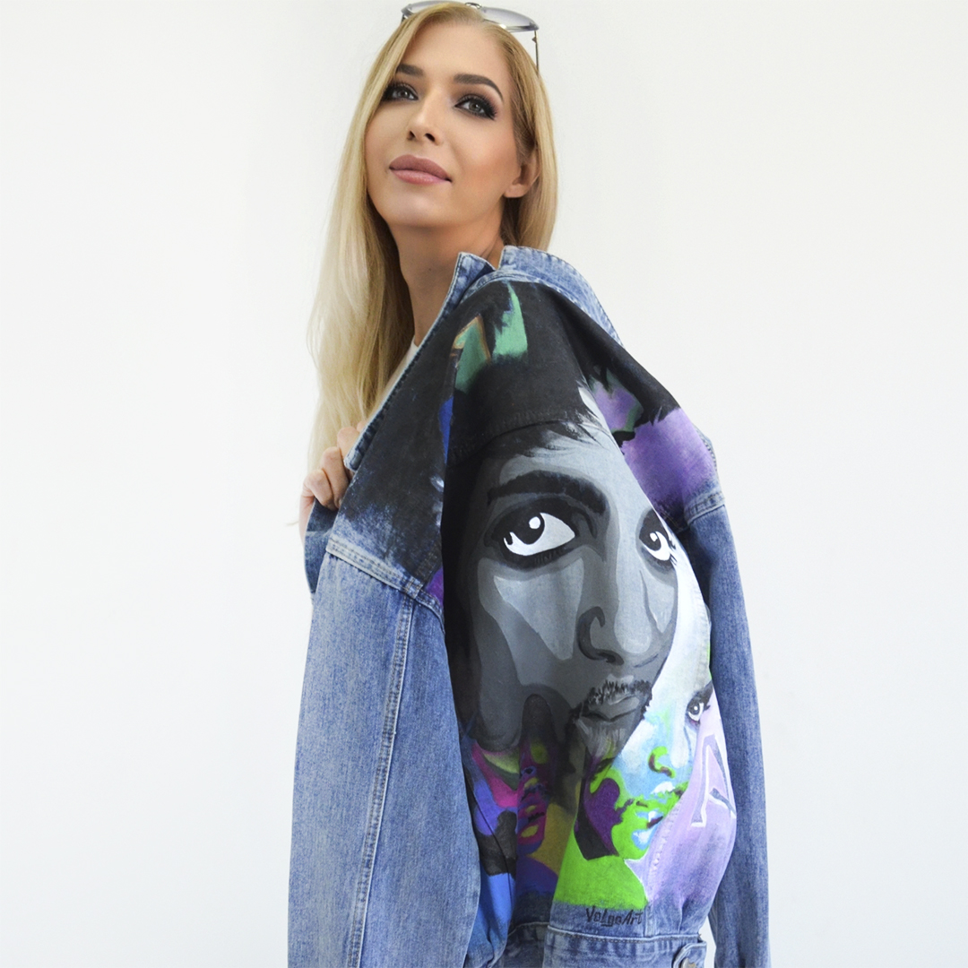 Denim jacket women, hand painted denim jacket, designer jack - Inspire ...