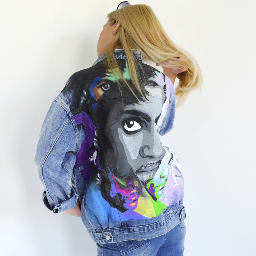 Denim jacket women, hand painted denim jacket, designer jack - Inspire ...