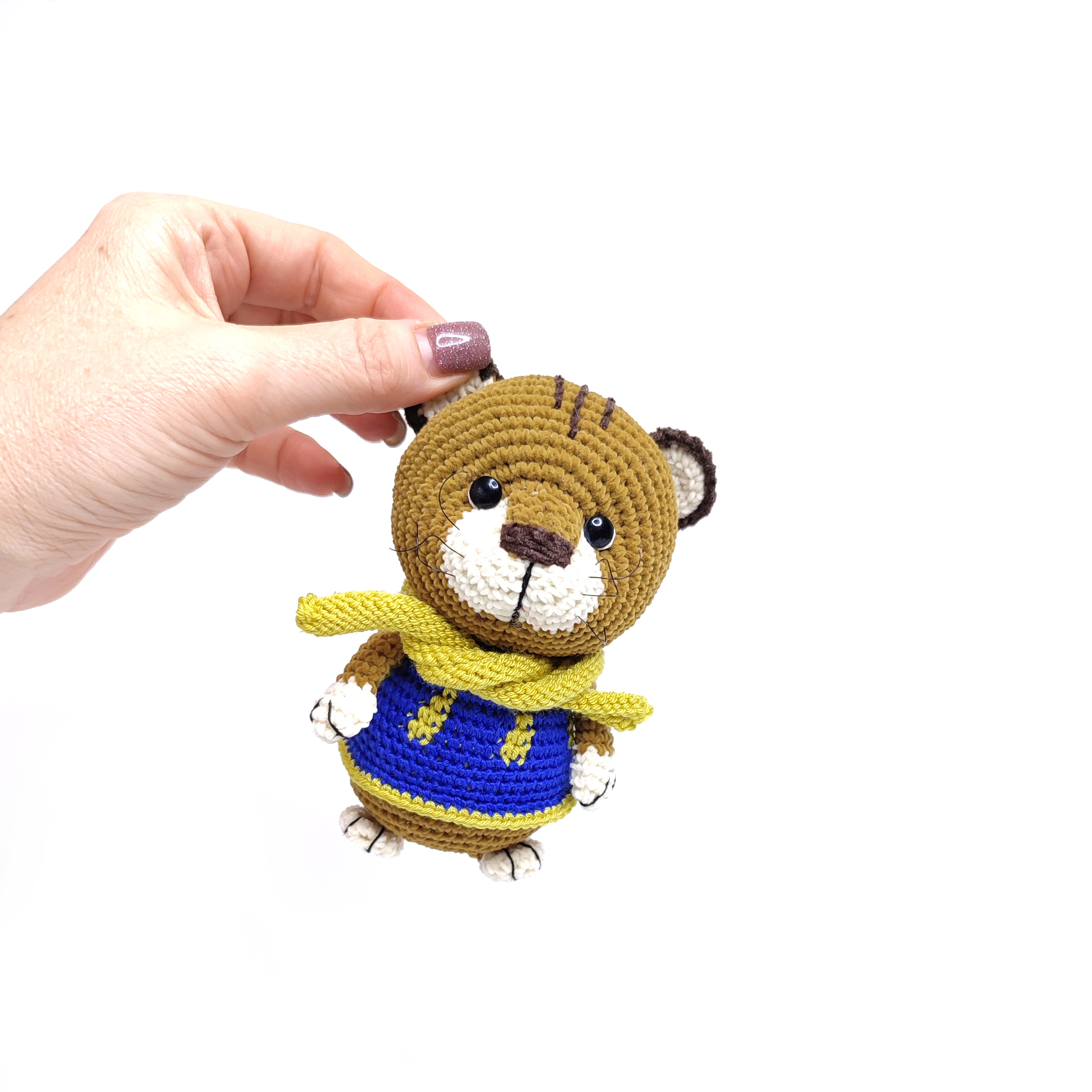 Kawaii plush olive tiger - Inspire Uplift