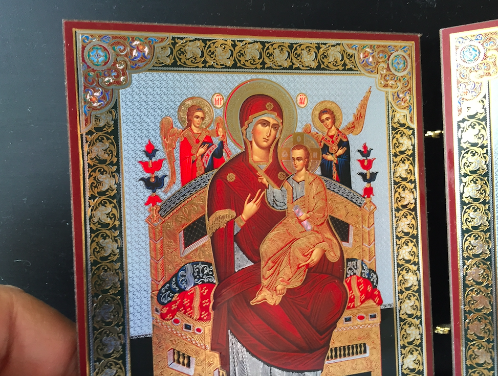 Virgin Mary Queen of All / St Panteleimon the Healer, Diptyc - Inspire ...