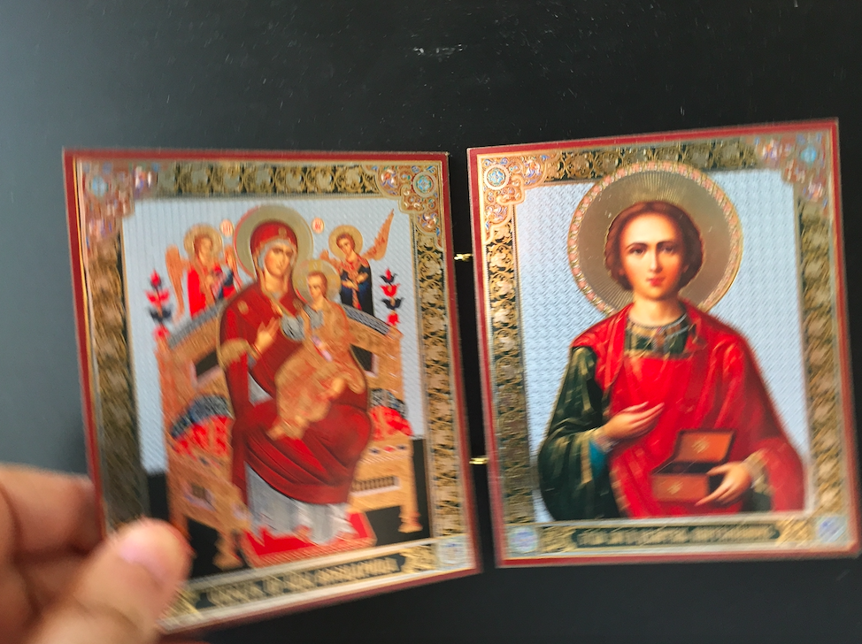 Virgin Mary Queen of All / St Panteleimon the Healer, Diptyc - Inspire ...