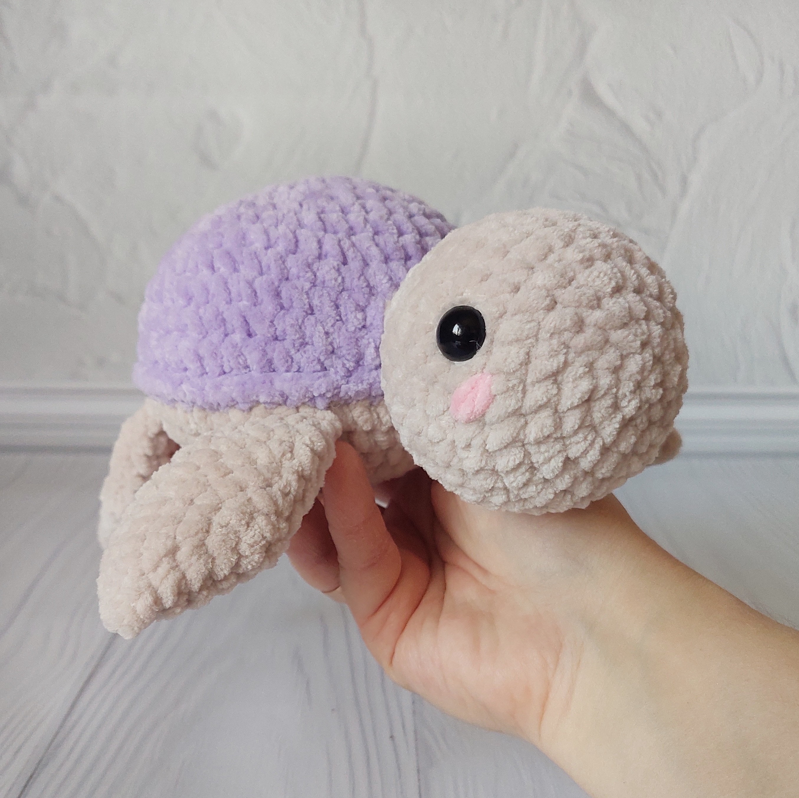 Turtle plushie. Crochet Turtle. Sea Turtle stuffed - Inspire Uplift