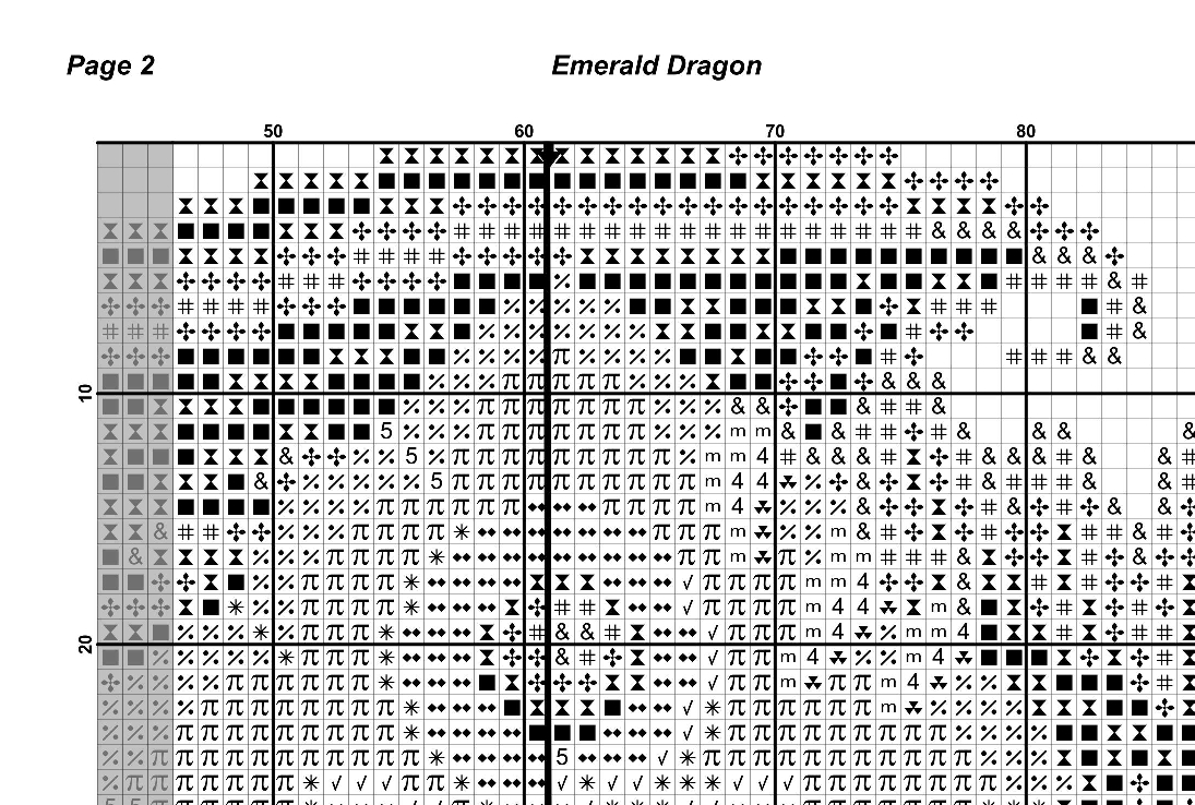 Celtic Dragon Emerald Pattern PDF Enjoy Cross Stitch - Inspire Uplift