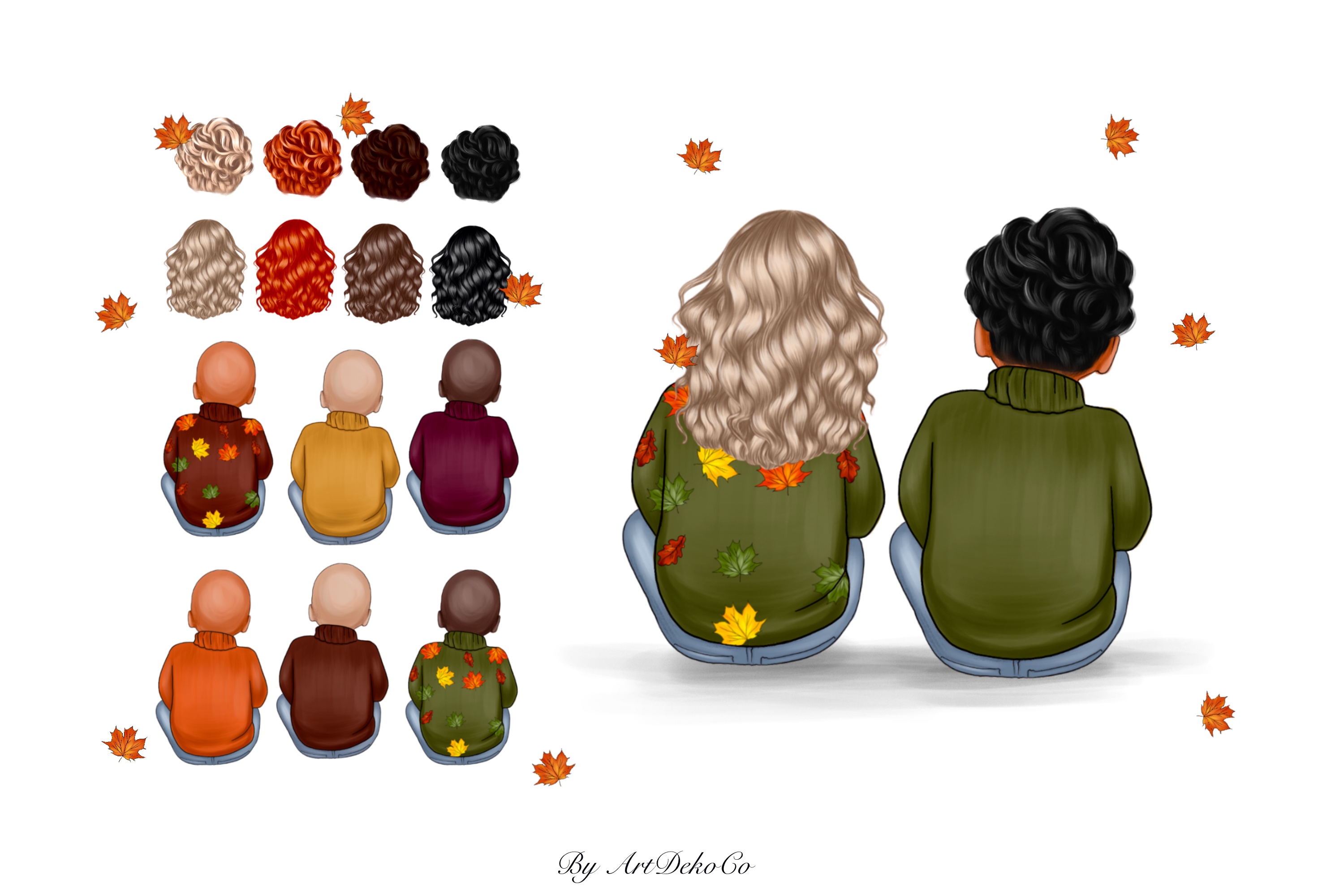 Big Family Portrait Creator, sitting family. - Inspire Uplift