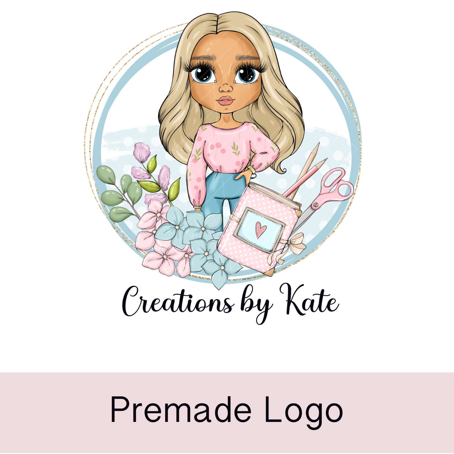 Stunning crafter premade logo design, small business logo, g - Inspire ...