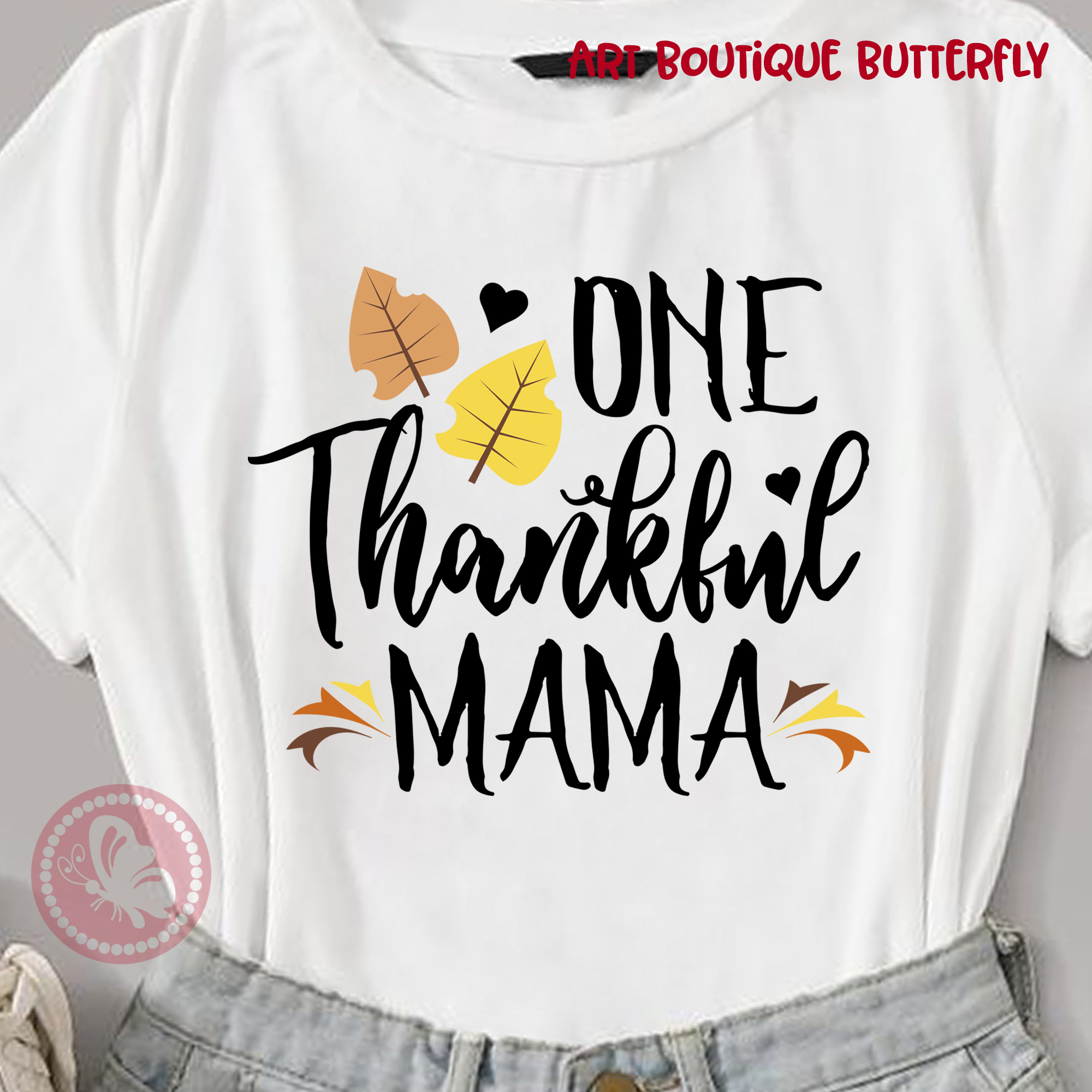 ONE thankful mama sign Thanksgiving decor Mommy shirt design - Inspire ...