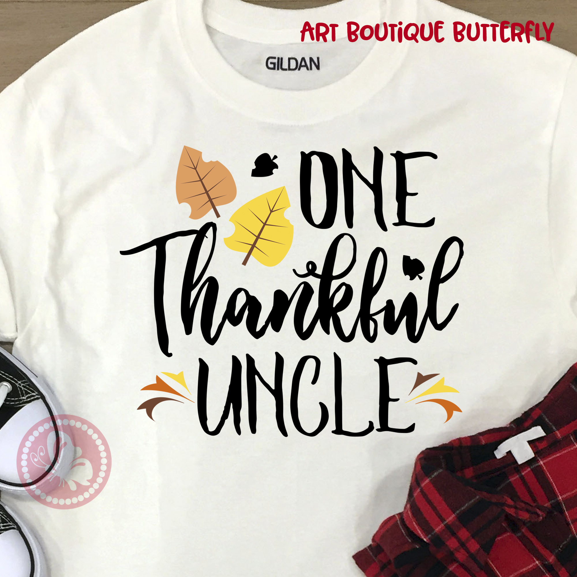 ONE thankful uncle sign Thanksgiving decor Uncle shirt desig | Inspire ...