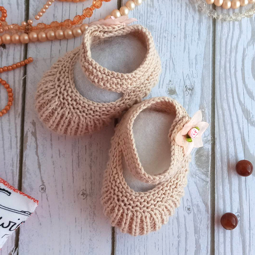 Baby booties KNITTING PATTERN, Baby shoes pattern - Inspire Uplift