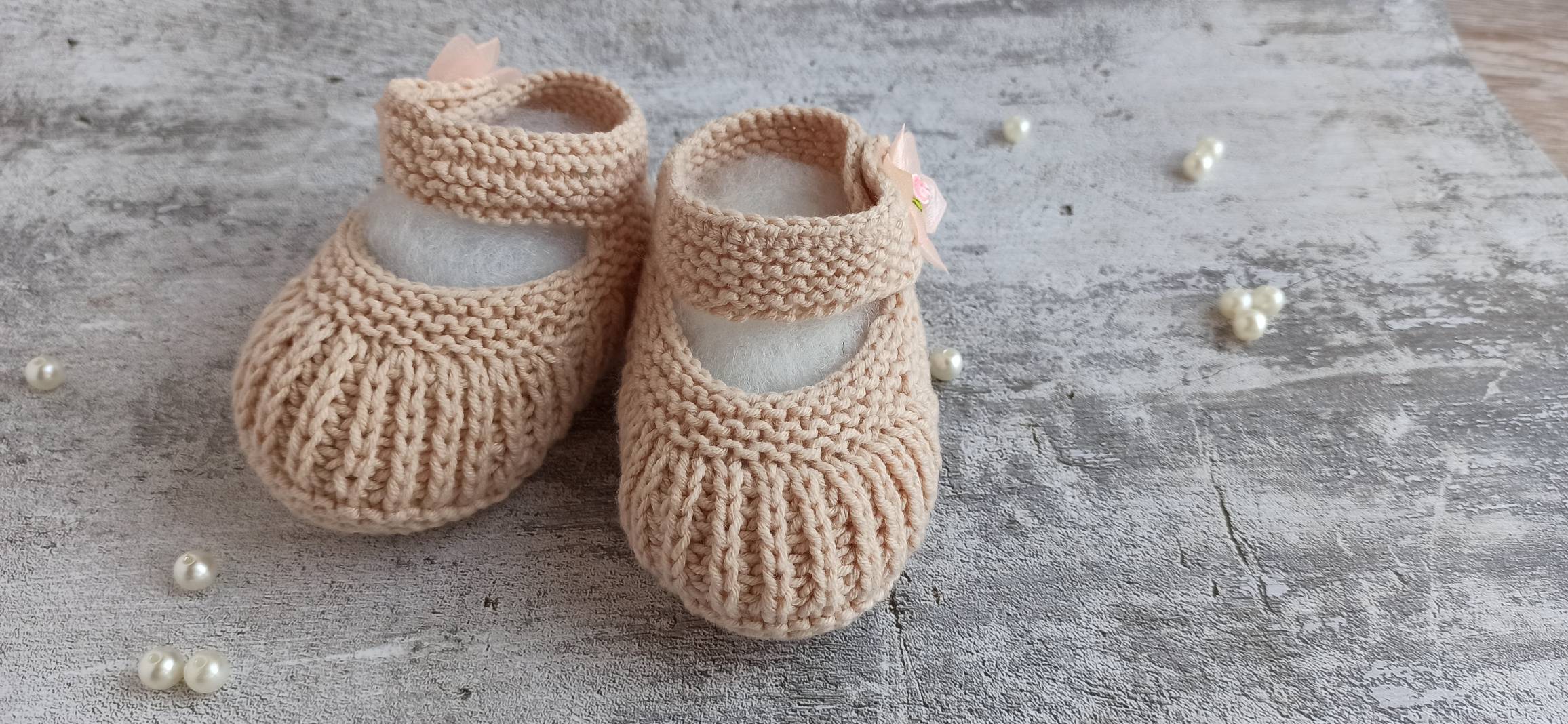 Baby booties KNITTING PATTERN, Baby shoes pattern - Inspire Uplift