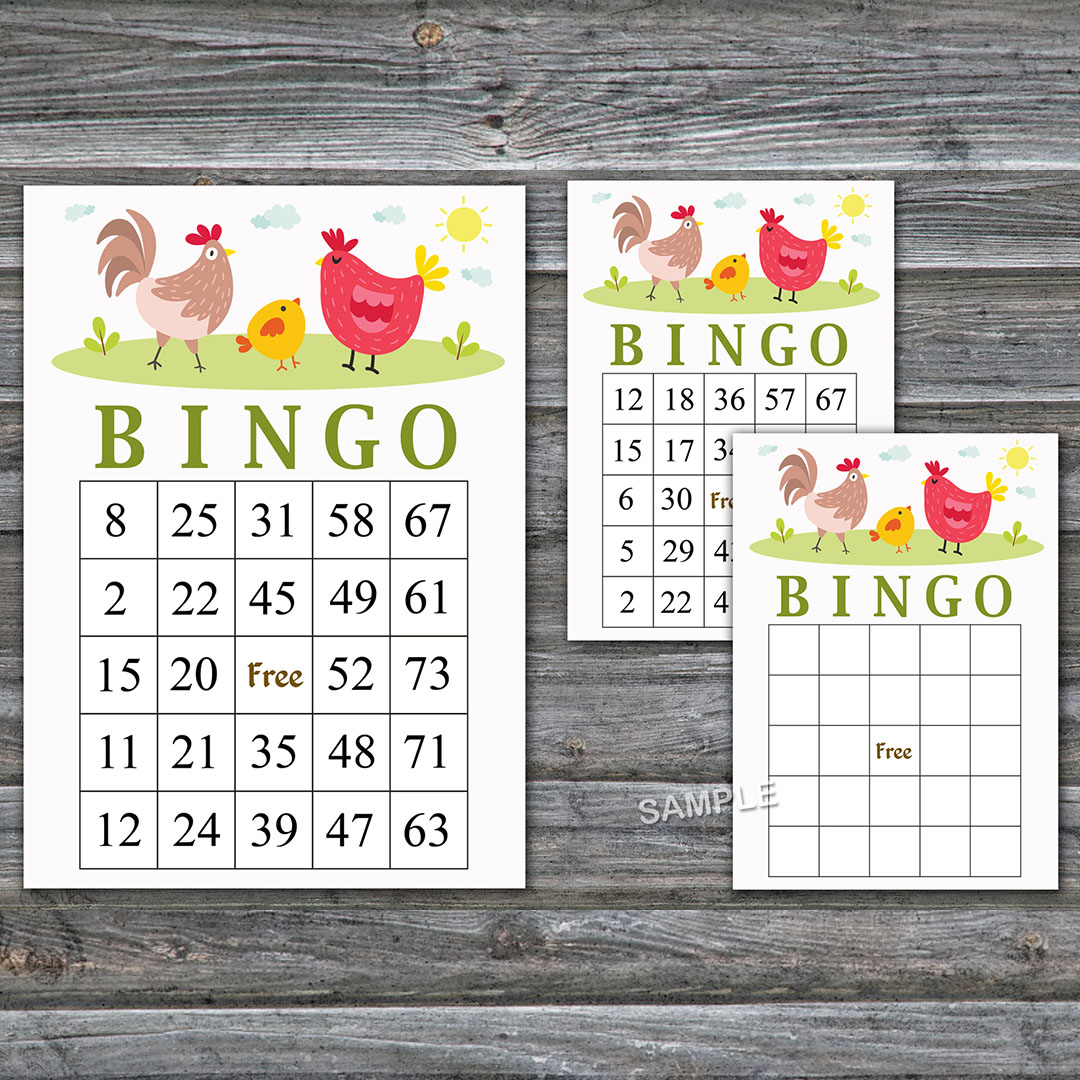 Chicken bingo cards,Chicken bingo game,Farm printable bingo | Inspire ...