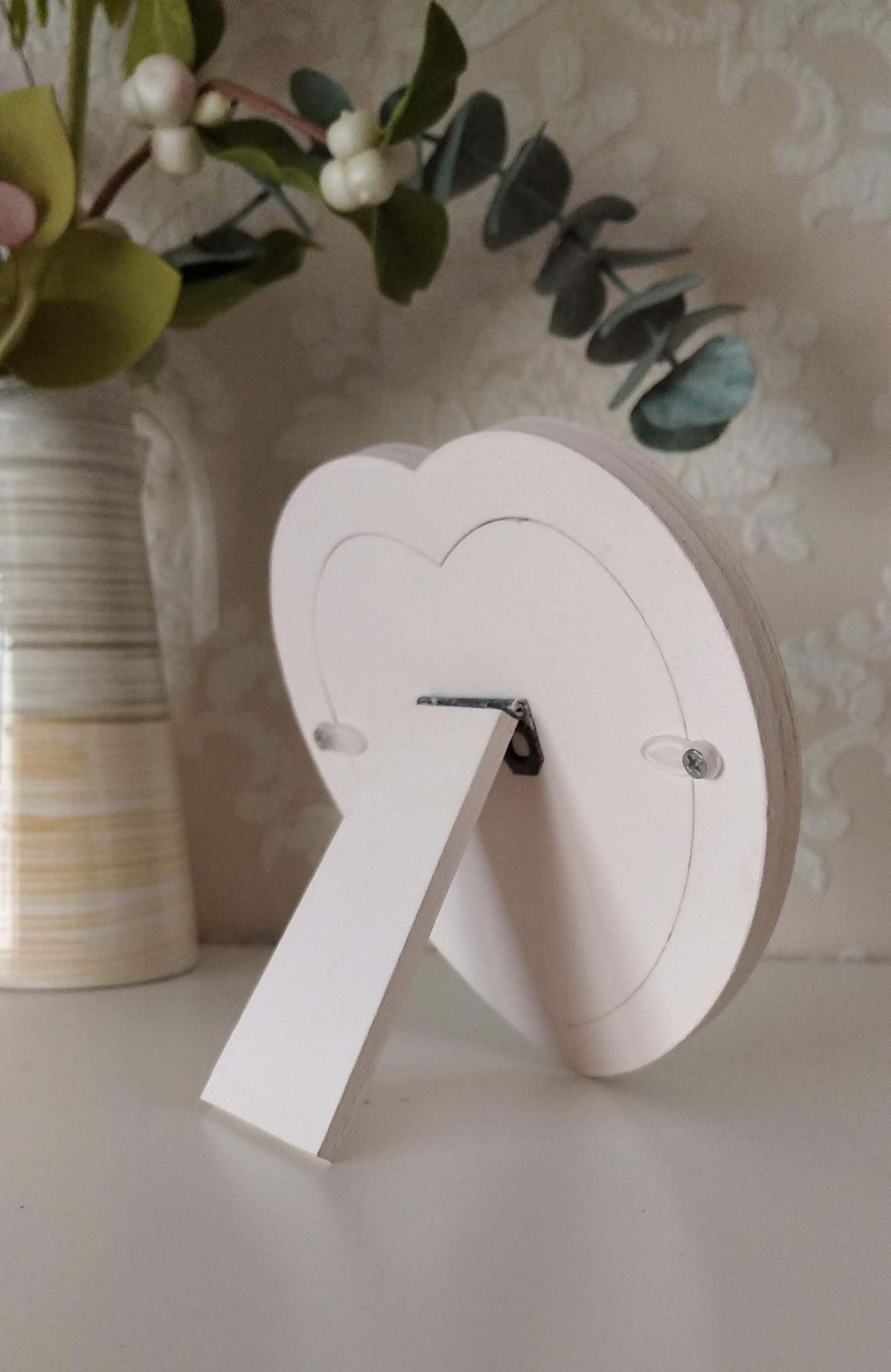 Heart-shaped photo frame Shabby chic Mini picture frame Love - Inspire ...