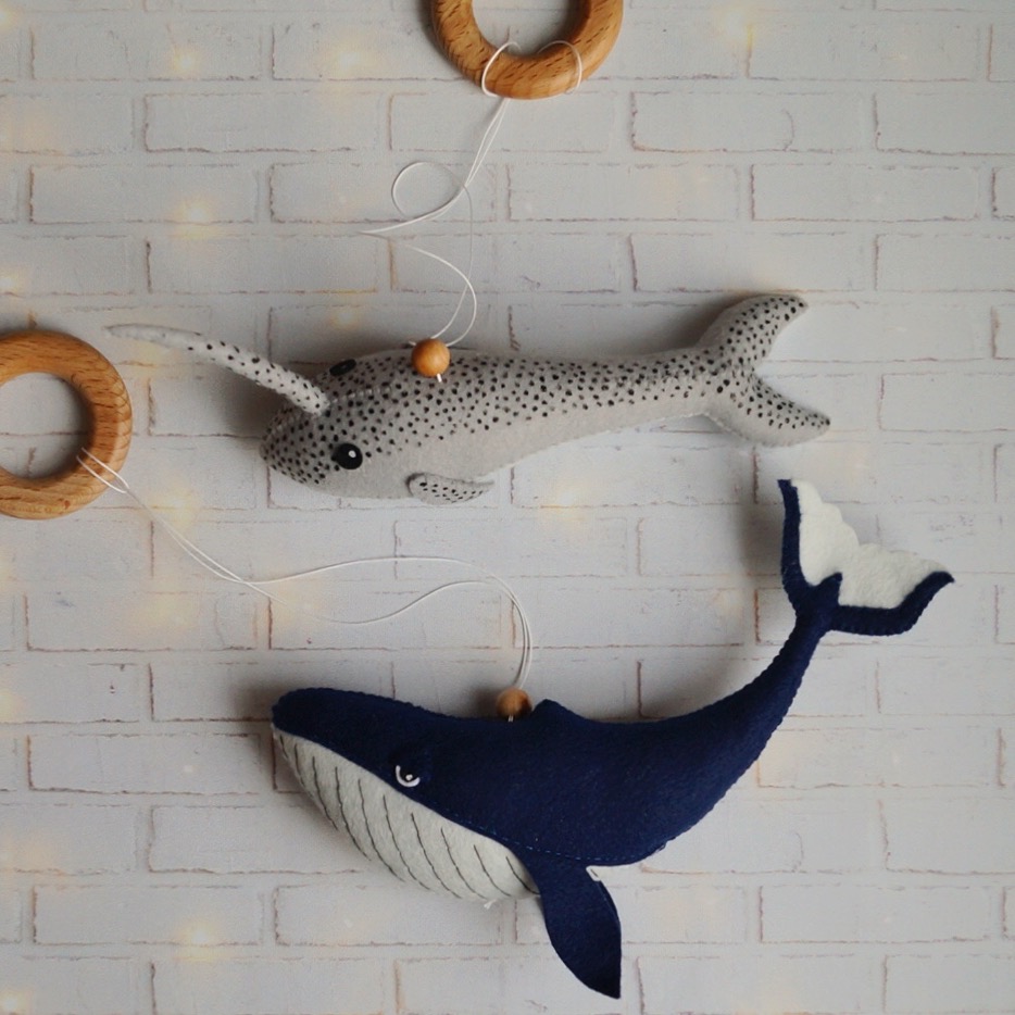 Activity play gym toy, Ocean animals hanging felt gym toy - Inspire Uplift