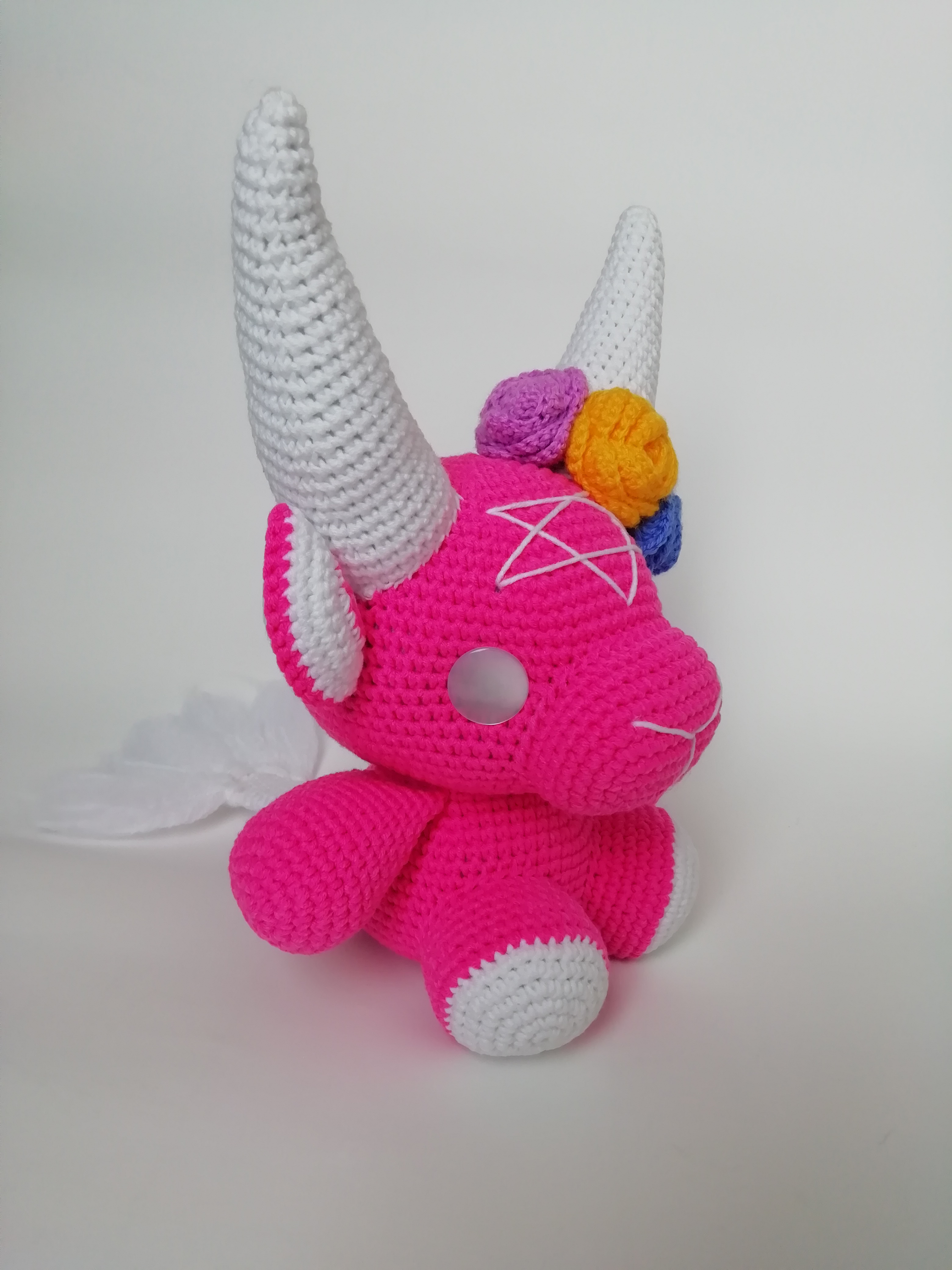 Pink baphomet plush, Plushie demon, Kawaii decor, Gothic spo - Inspire ...