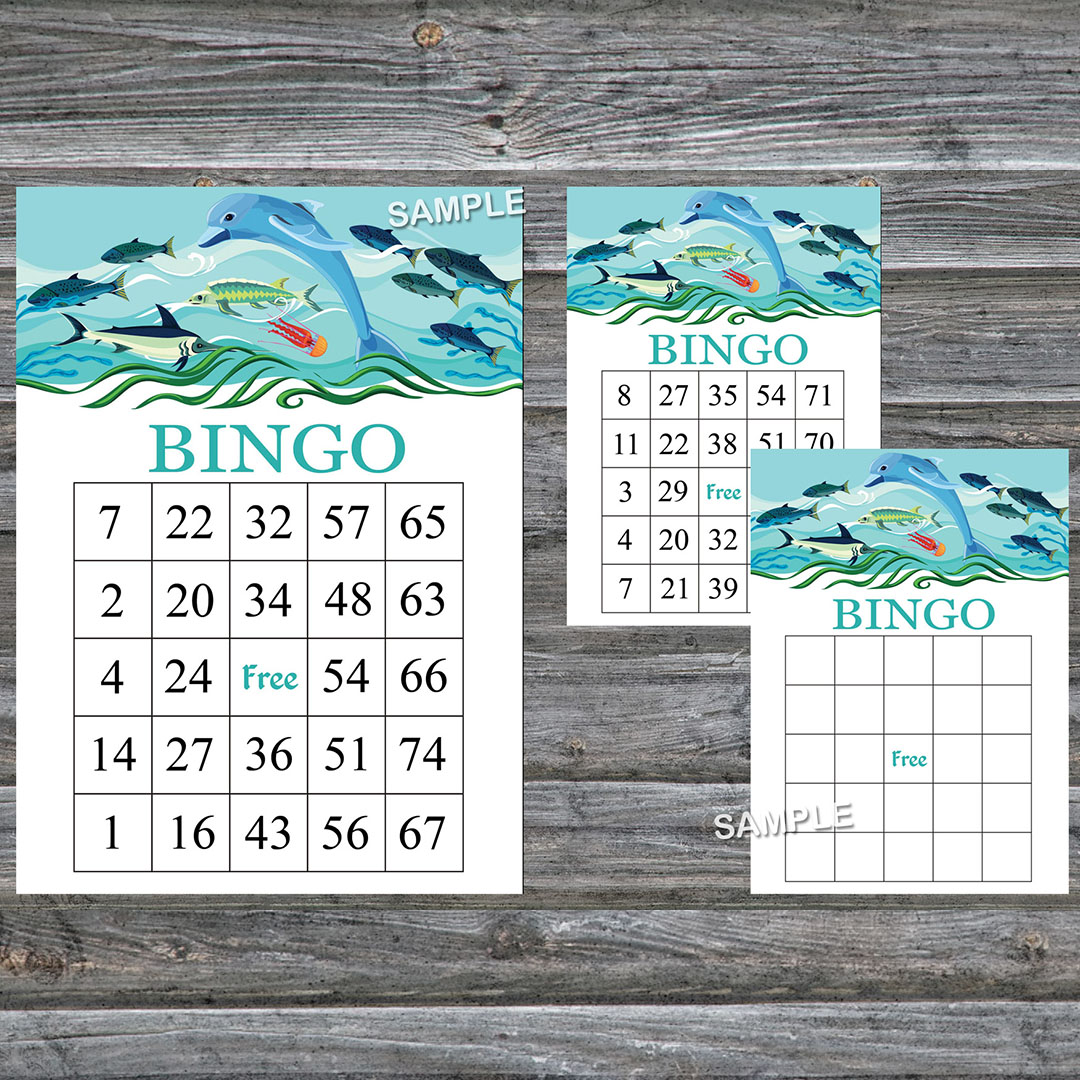 Dolphin bingo cards,Dolphin bingo game,Dolphin printable bin - Inspire ...