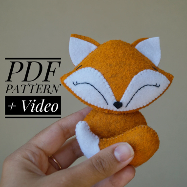Stuffed Fox animals,Fox PDF pattern. Woodland nursery decor. - Inspire ...