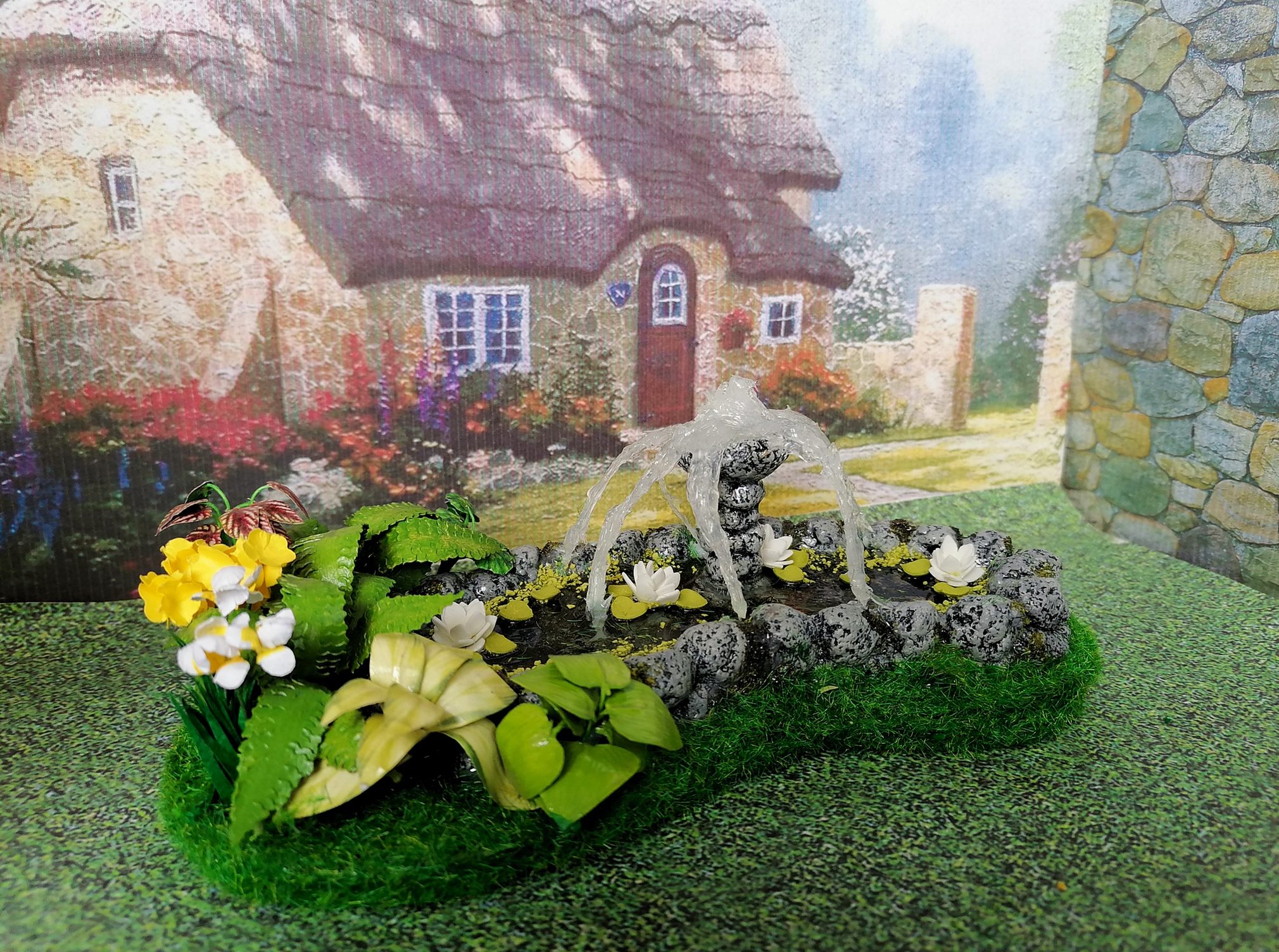 Pond for a dollhouse. Miniature pond.1:12 scale. - Inspire Uplift