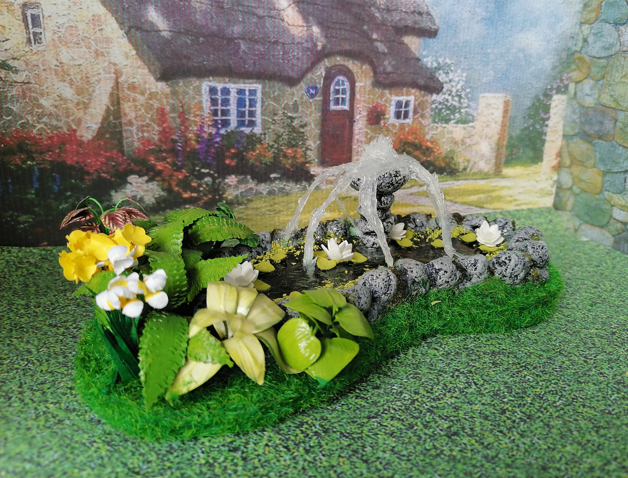Pond for a dollhouse. Miniature pond.1:12 scale. - Inspire Uplift