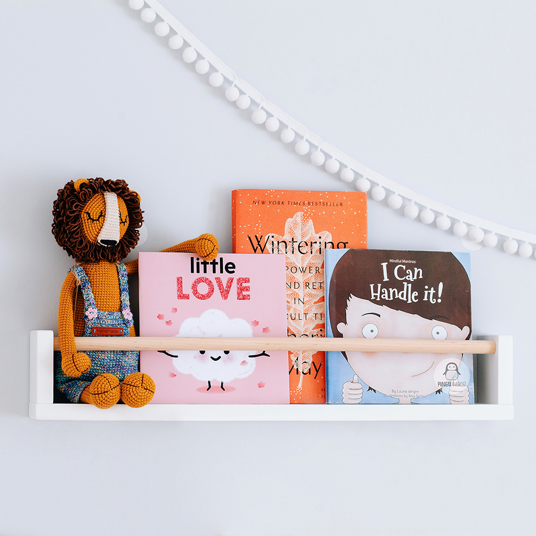 One Floating Kids Book Wall Shelf, Nursery Montessori Booksh - Inspire ...