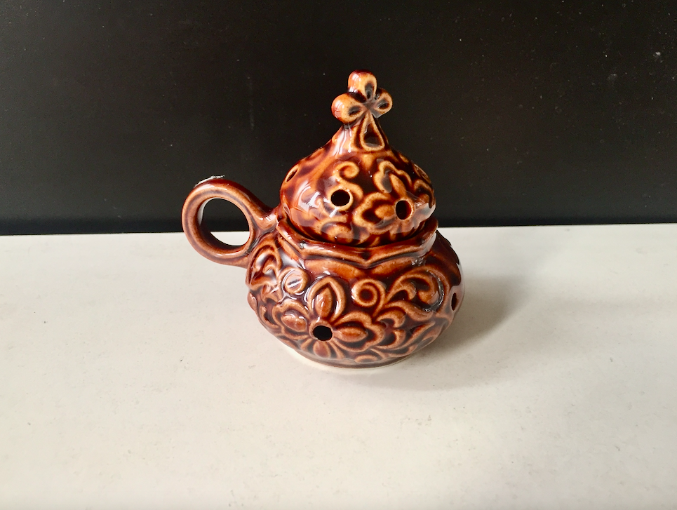 Handmade Ceramic Thurible with lid - Glazed brown censer - C - Inspire ...