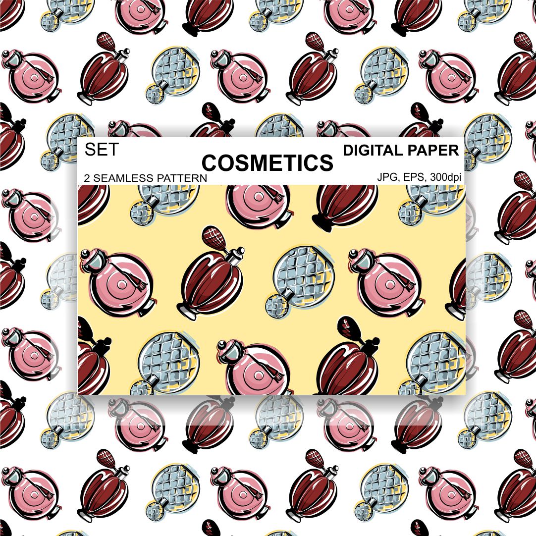 Spirits Seamless Pattern Beauty Wallpaper Perfume Digital Pa | Inspire ...