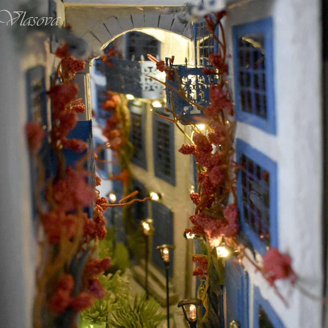 Book Nook Between Books An It-Shnik's Office Miniature On A Bookshelf | US