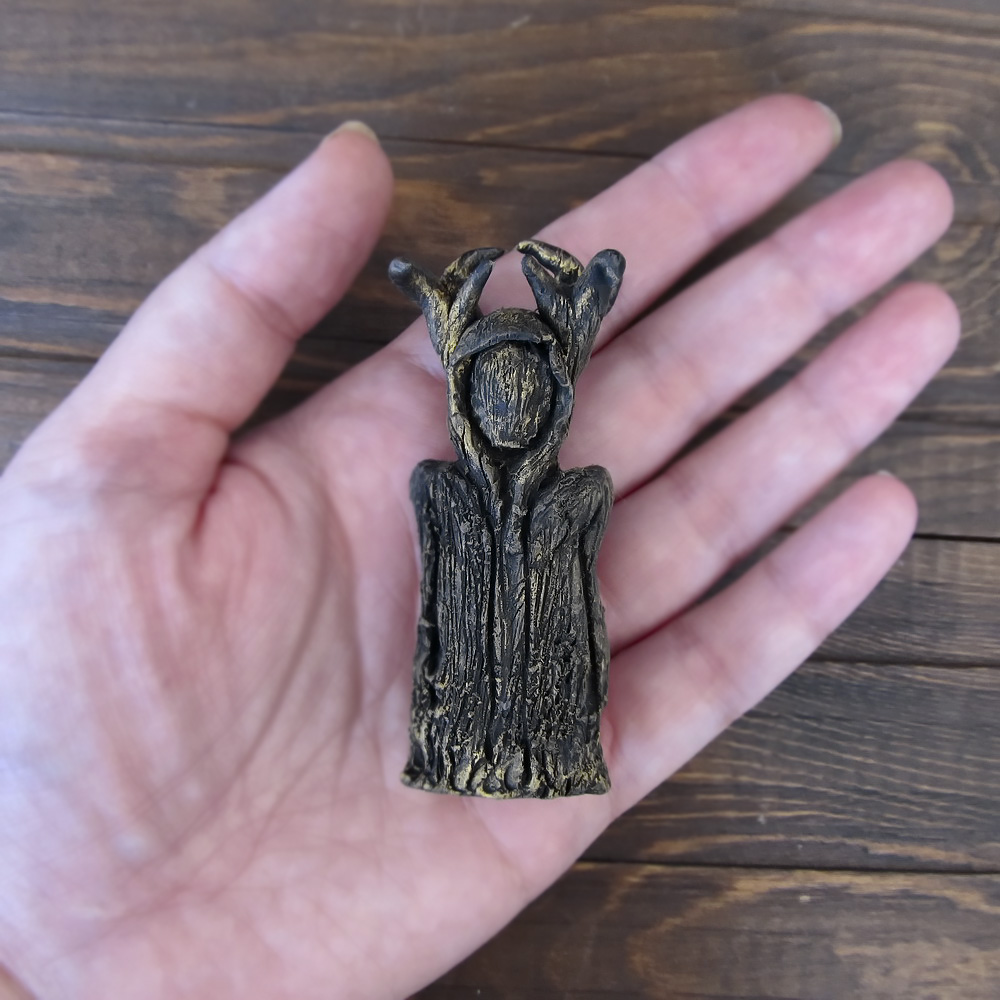 Set 2 figurines – Cernunnos Horned God statue, Mother Earth - Inspire ...