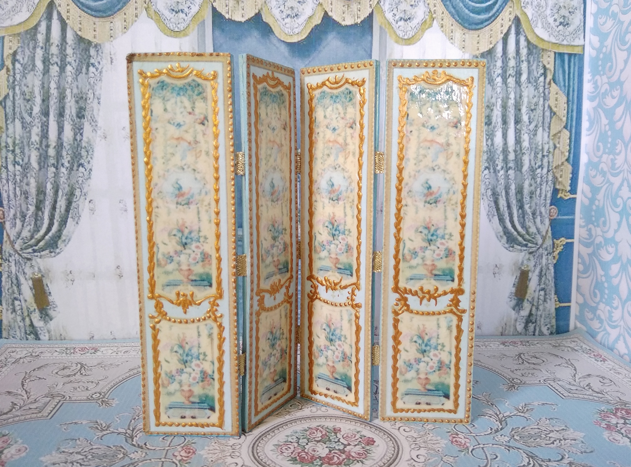 Handmade screen for a dollhouse.1:12 scale. - Inspire Uplift