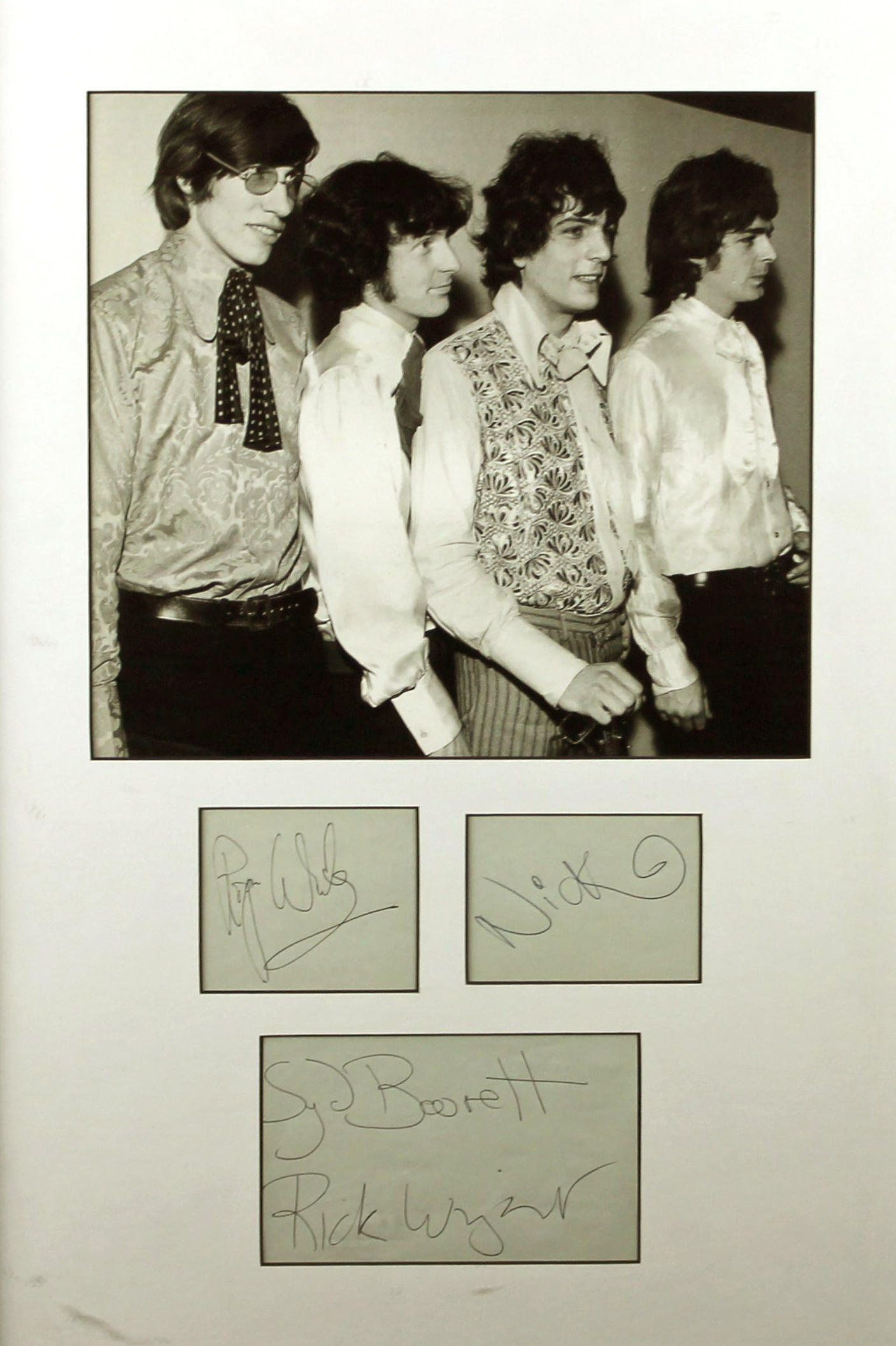 Pink Floyd stickers Signature autographs George Roger Waters - Inspire ...