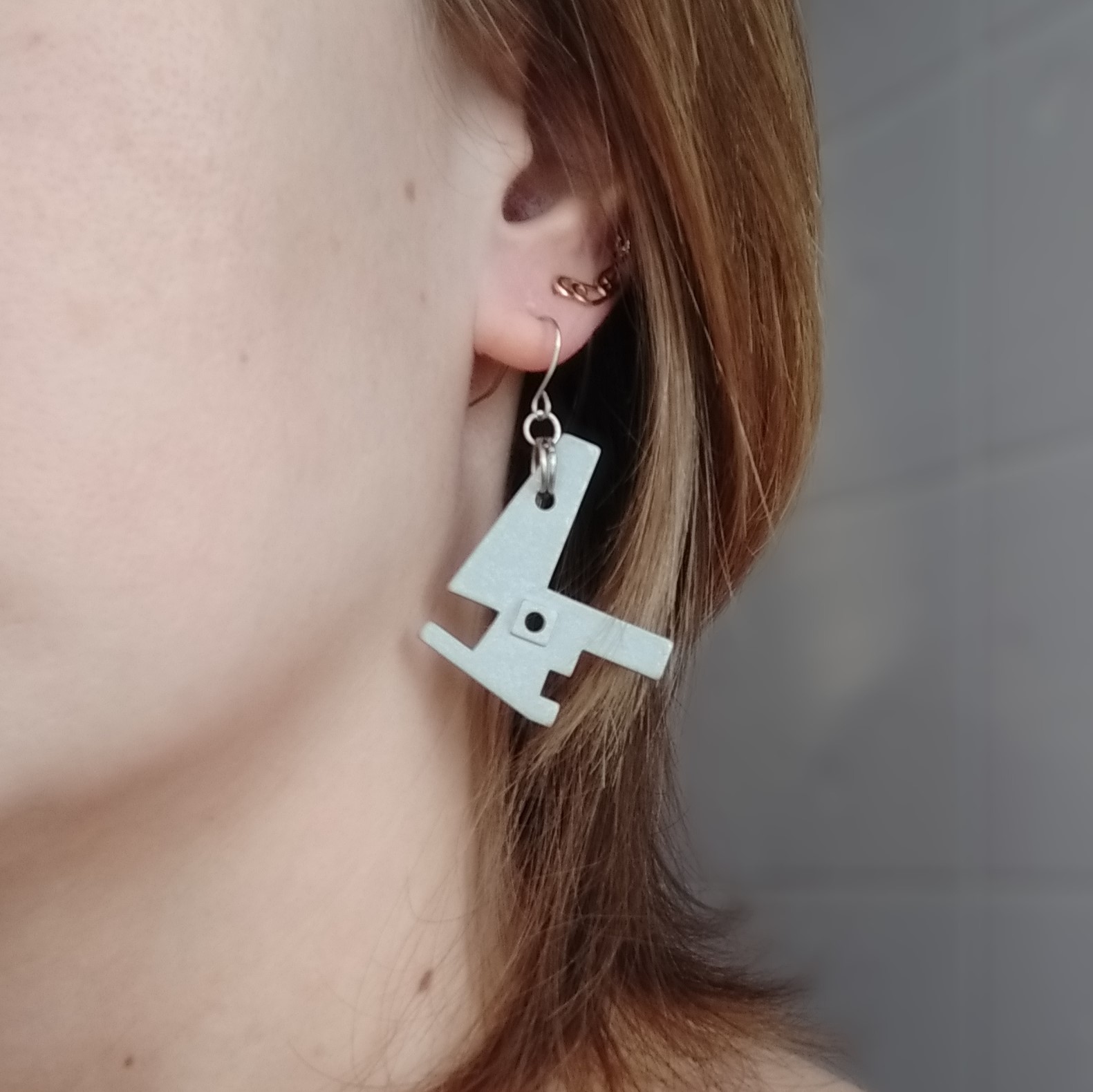Cyberpunk earrings. Recovered geek earrings. Futuristic earr | Inspire ...