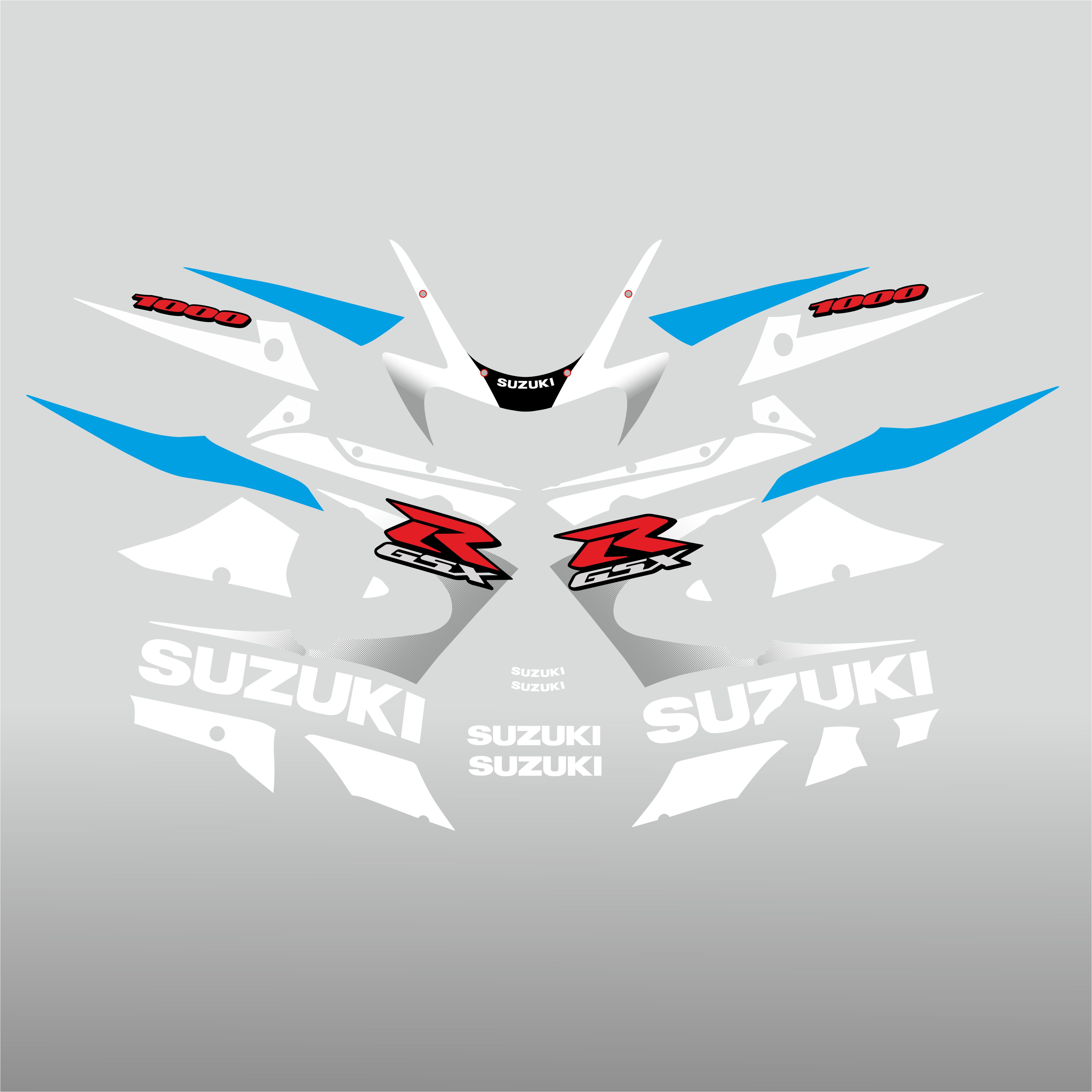 Graphic vinyl decals for Suzuki GSX-R 1000 motorcycle 2000-2 - Inspire ...