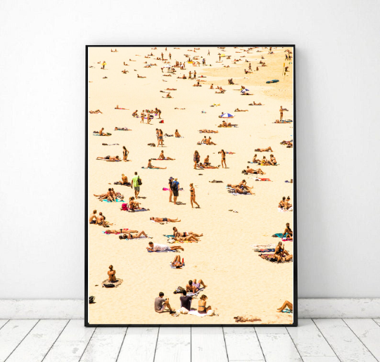 Summer beach Printable Photo Poster, Surf Beach Wall Art | Inspire Uplift