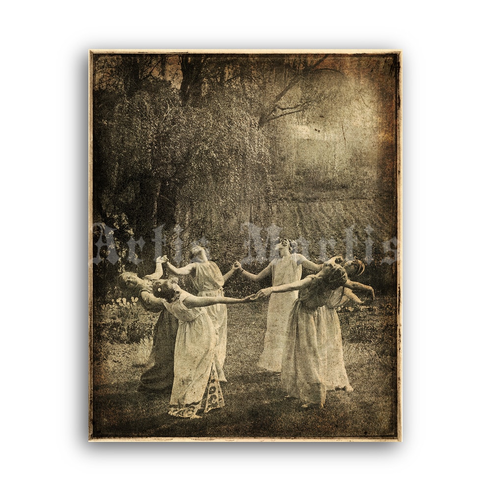 Ritual circle dance photo, Summer Solstice, dancing moon gir - Inspire ...
