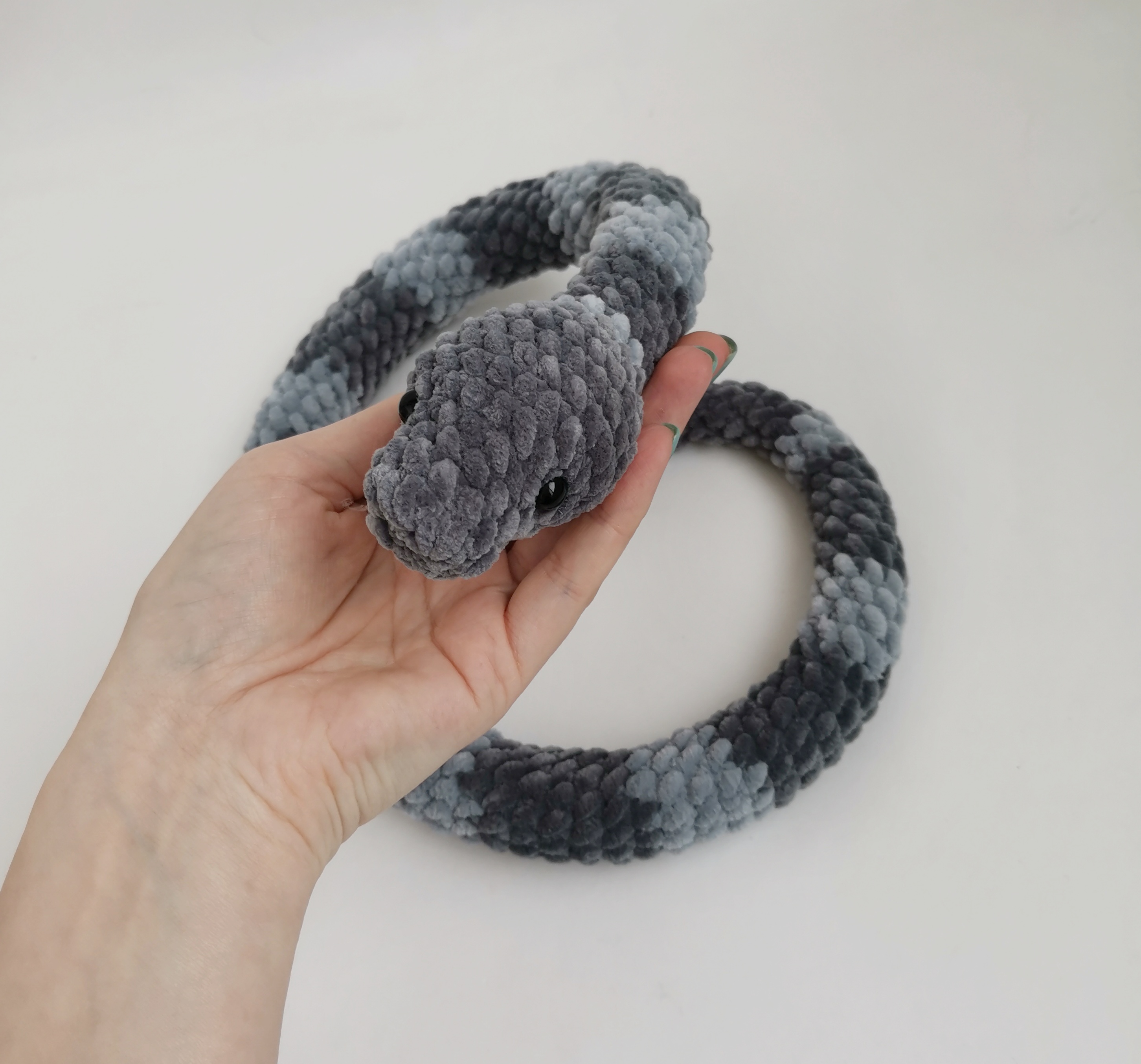 Crochet plush snake, Handmade snake, Snake stuffed animals, | Inspire ...