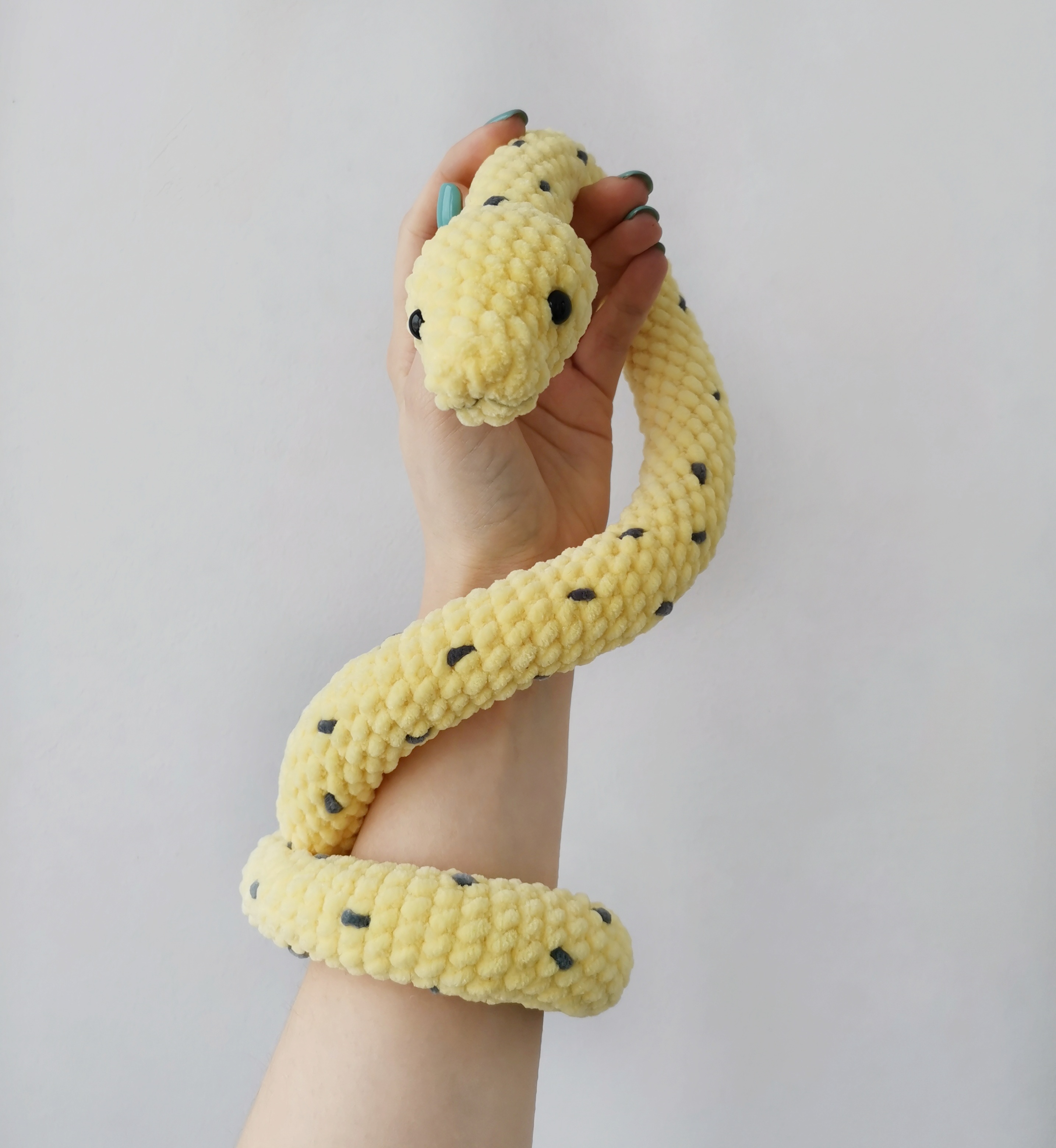 Yellow plush snake 33 in, Collectible snake, Snake plushie, - Inspire ...