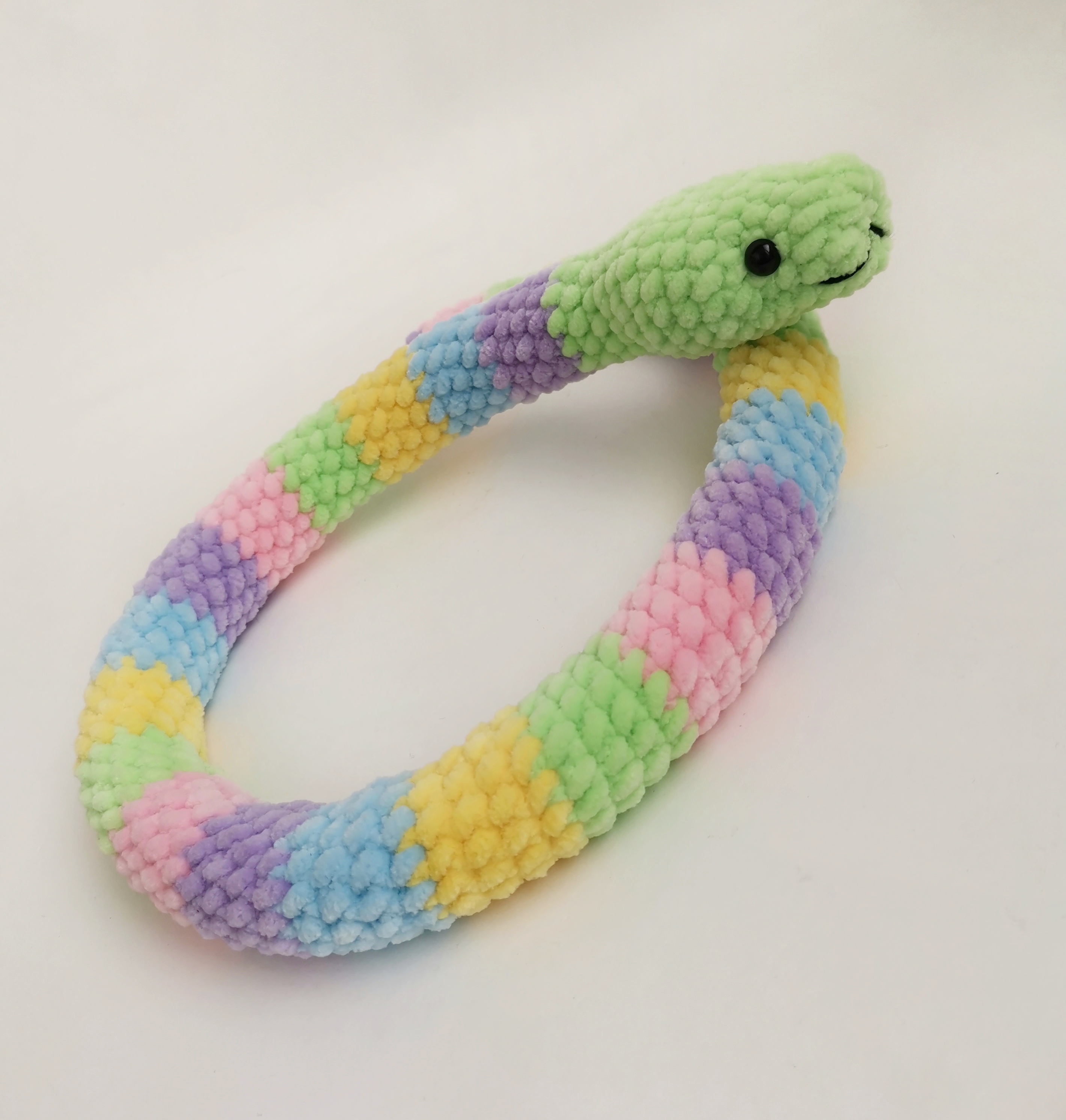 Snake plush, Raindow cute snake, Five Color Rainbow Stuffed - Inspire ...