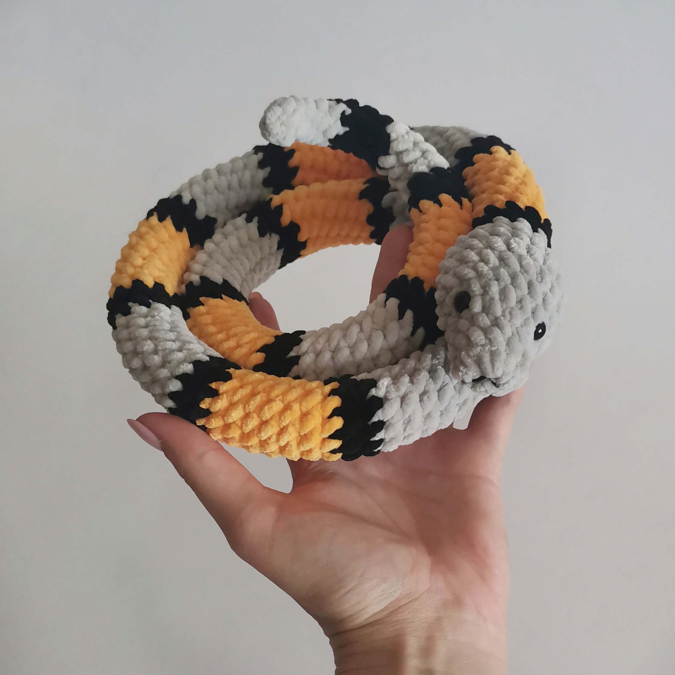 Crochet snake plush, Venomous snake, Handmade snake, Snake s - Inspire ...