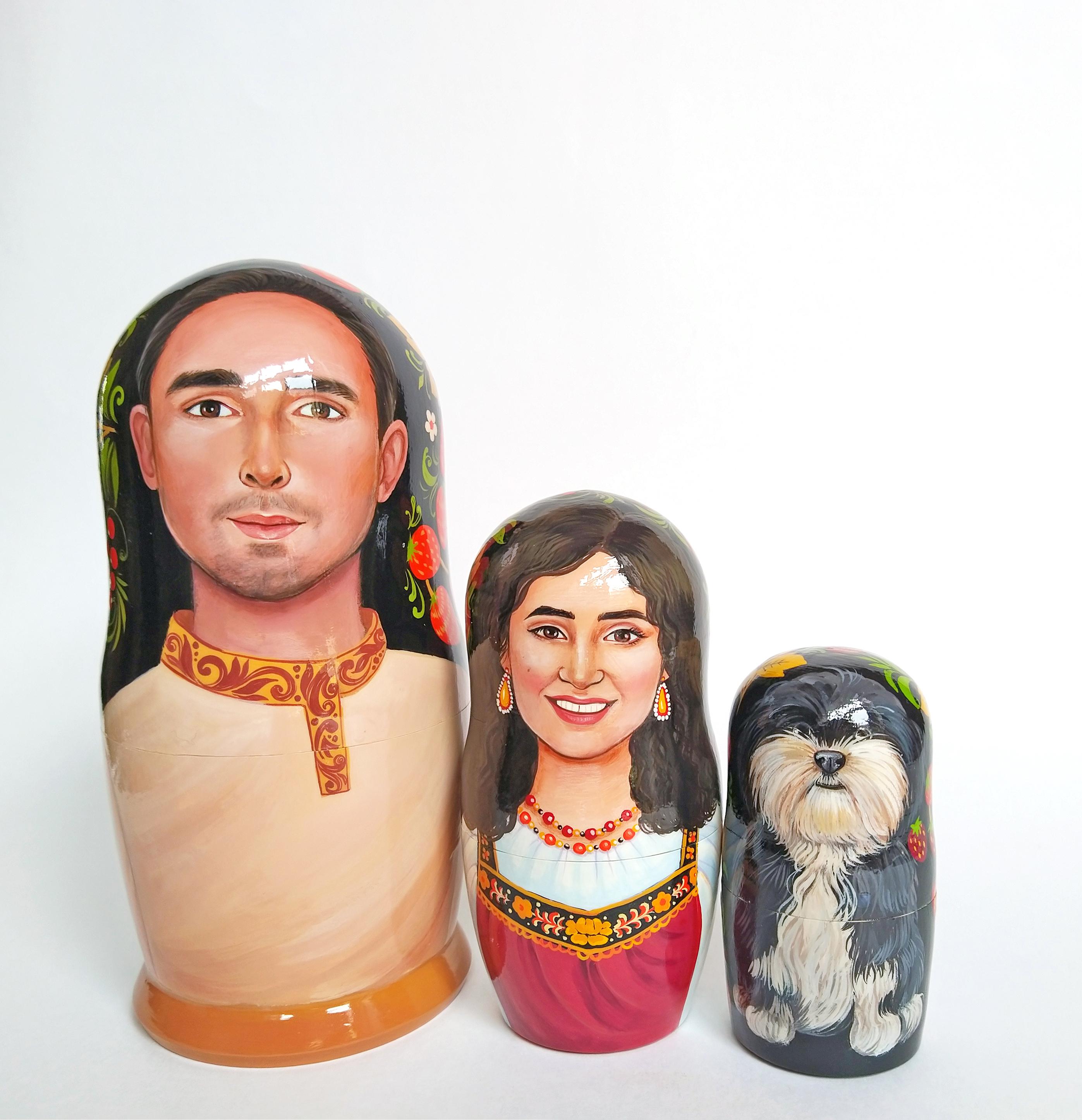 Custom Portrait Dolls, Matryoshka, Family portrait, Portrait - Inspire ...
