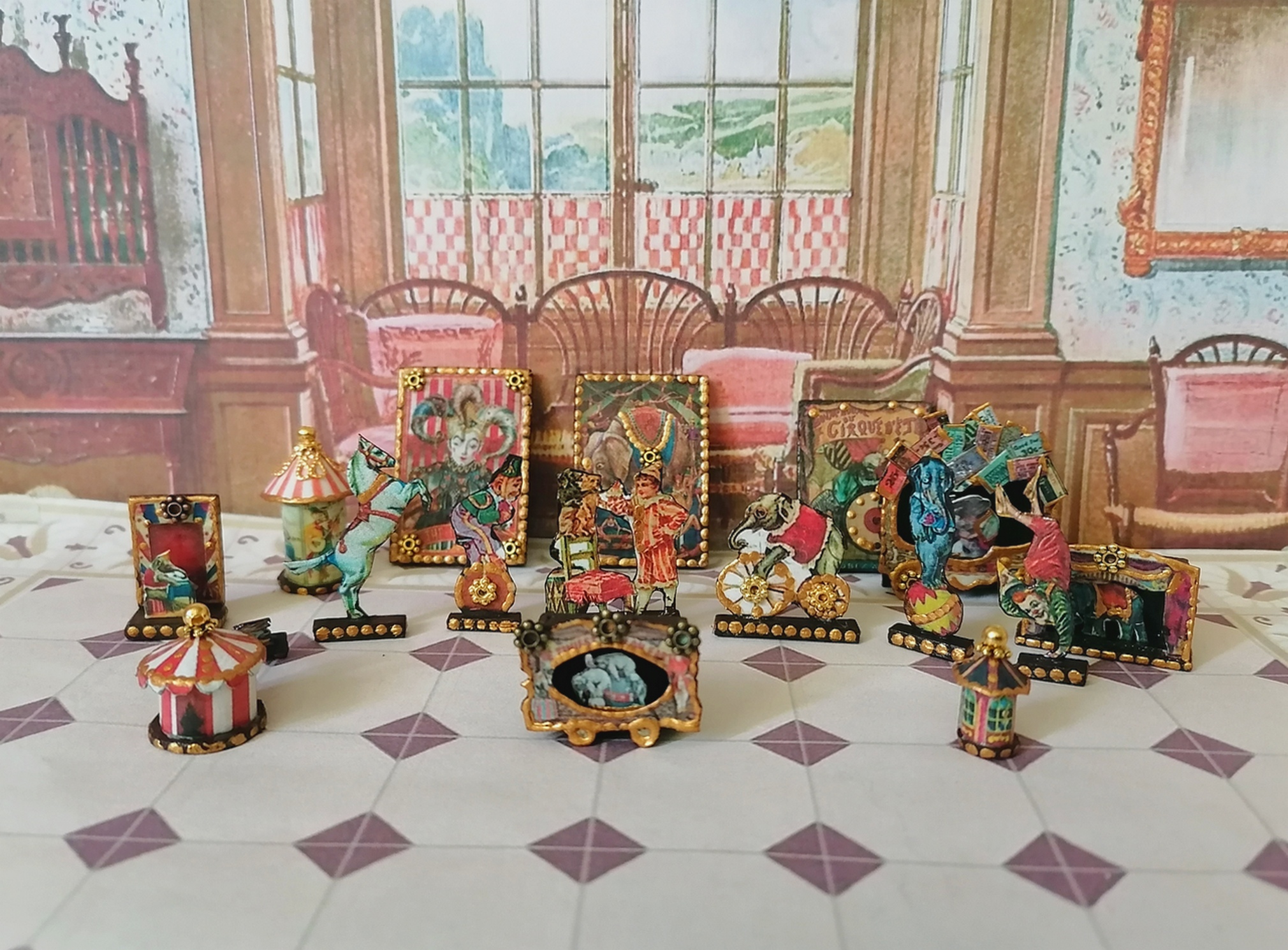Doll circus. Animals in circus. Set of circus accessories.1: | Inspire ...