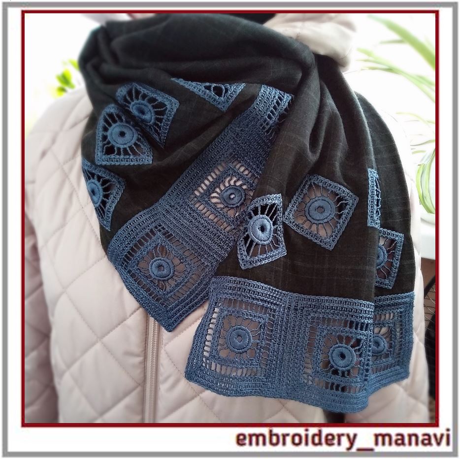 A set of FSL embroidery designs with crochet imitation. - Inspire Uplift