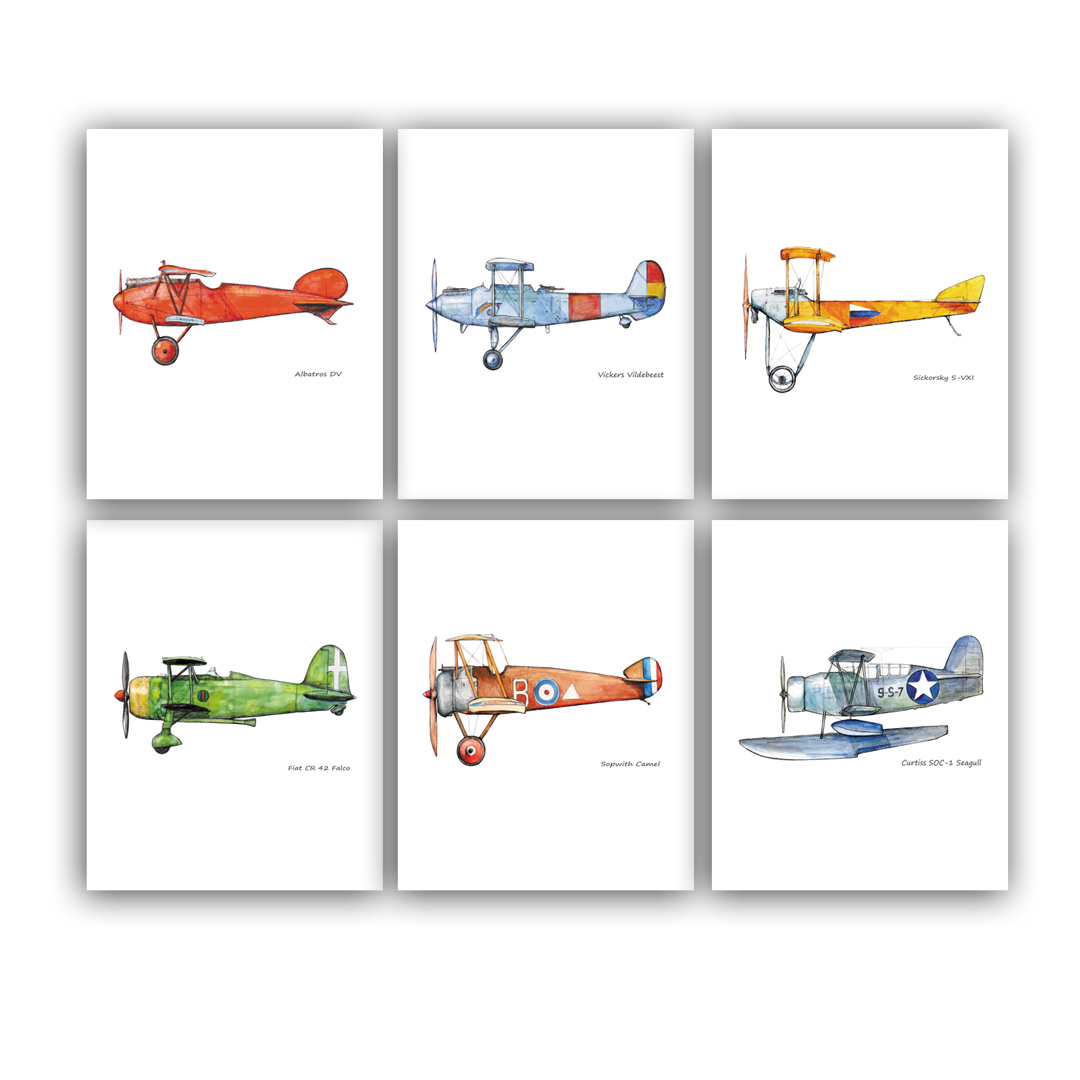 Vintage Airplane Decor