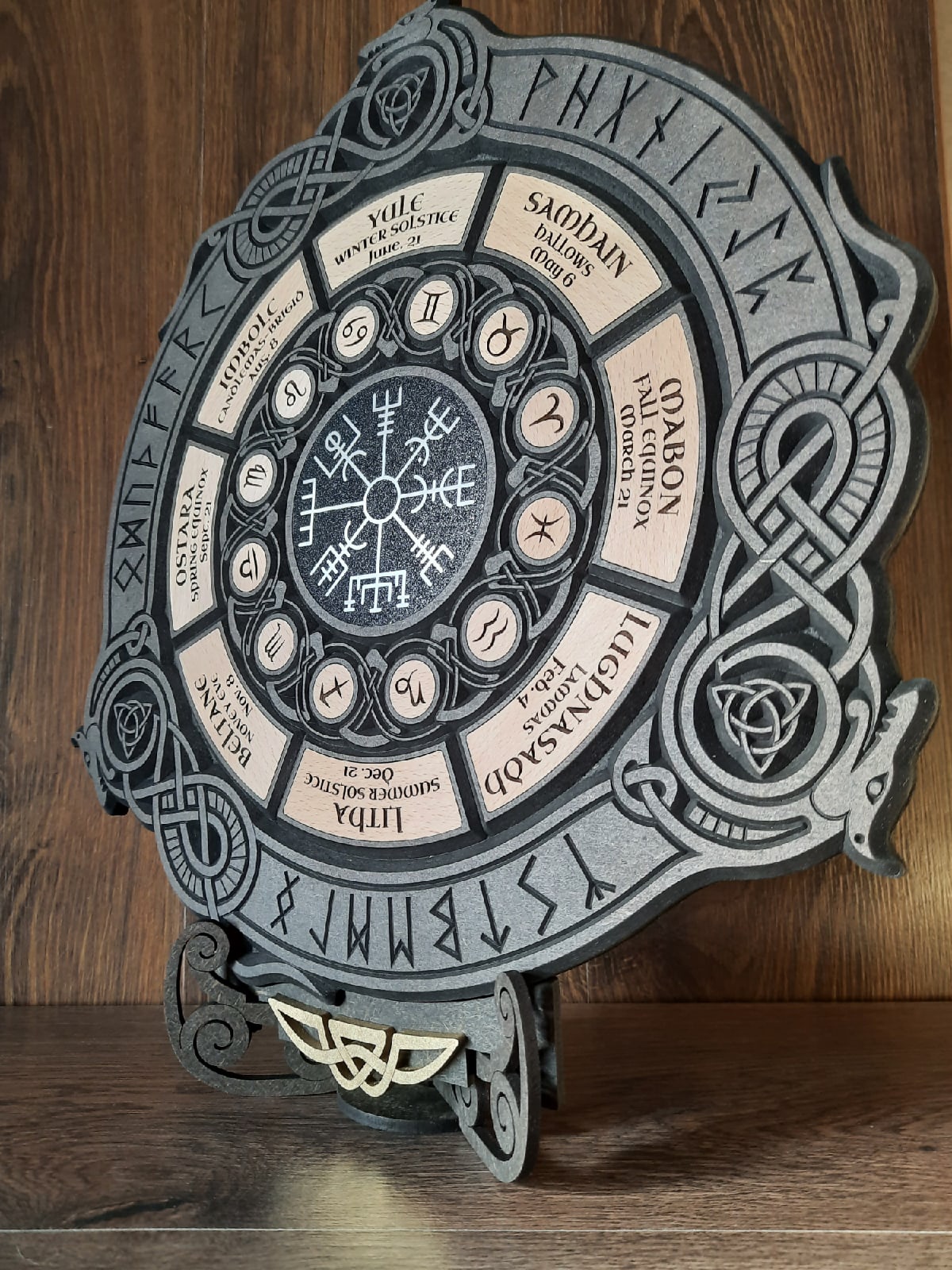 Wheel of the Year // Norse runes // Vegvisir and Dragons // | Inspire ...