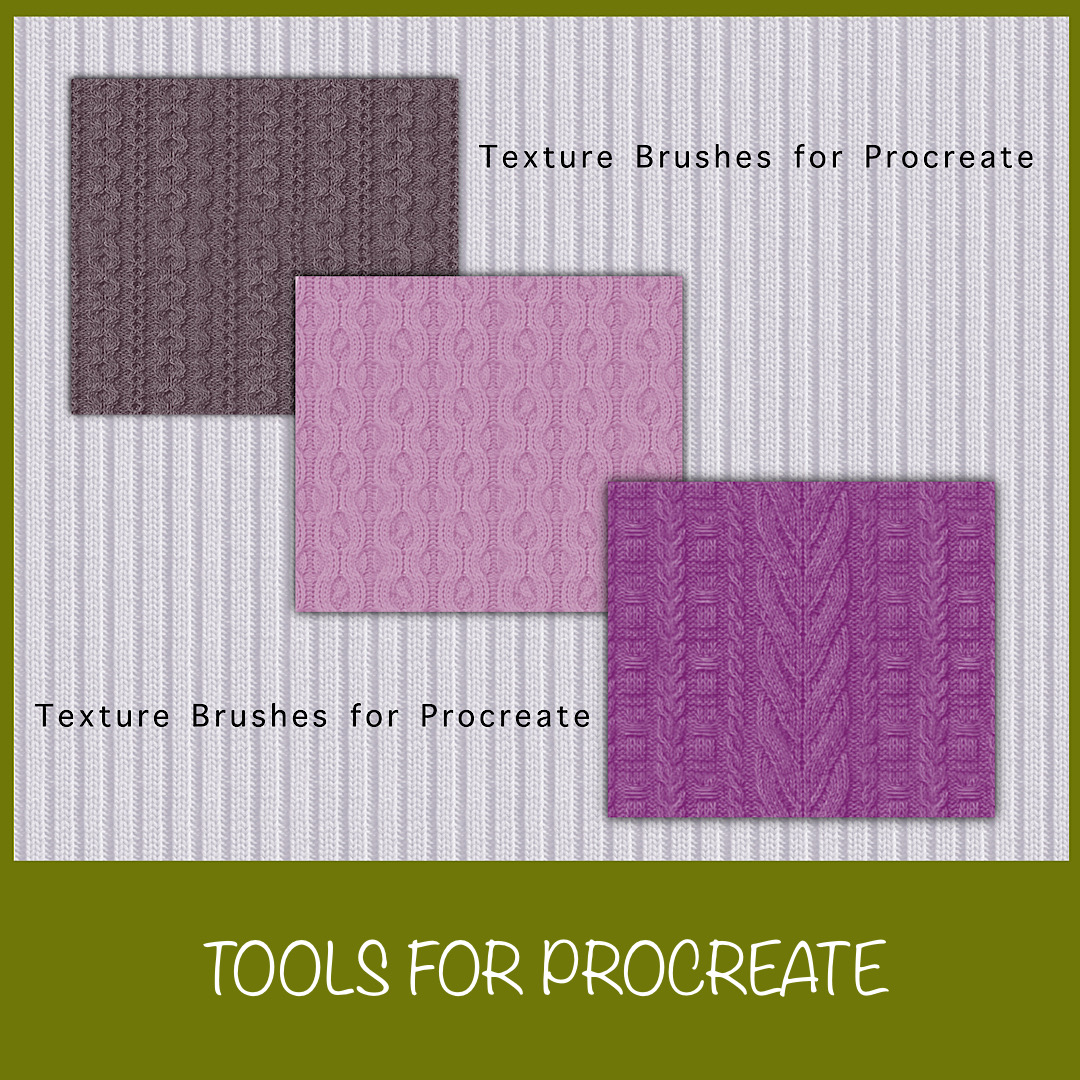 Procreate texture knitted wool brushes, Procreate fabric bru - Inspire ...