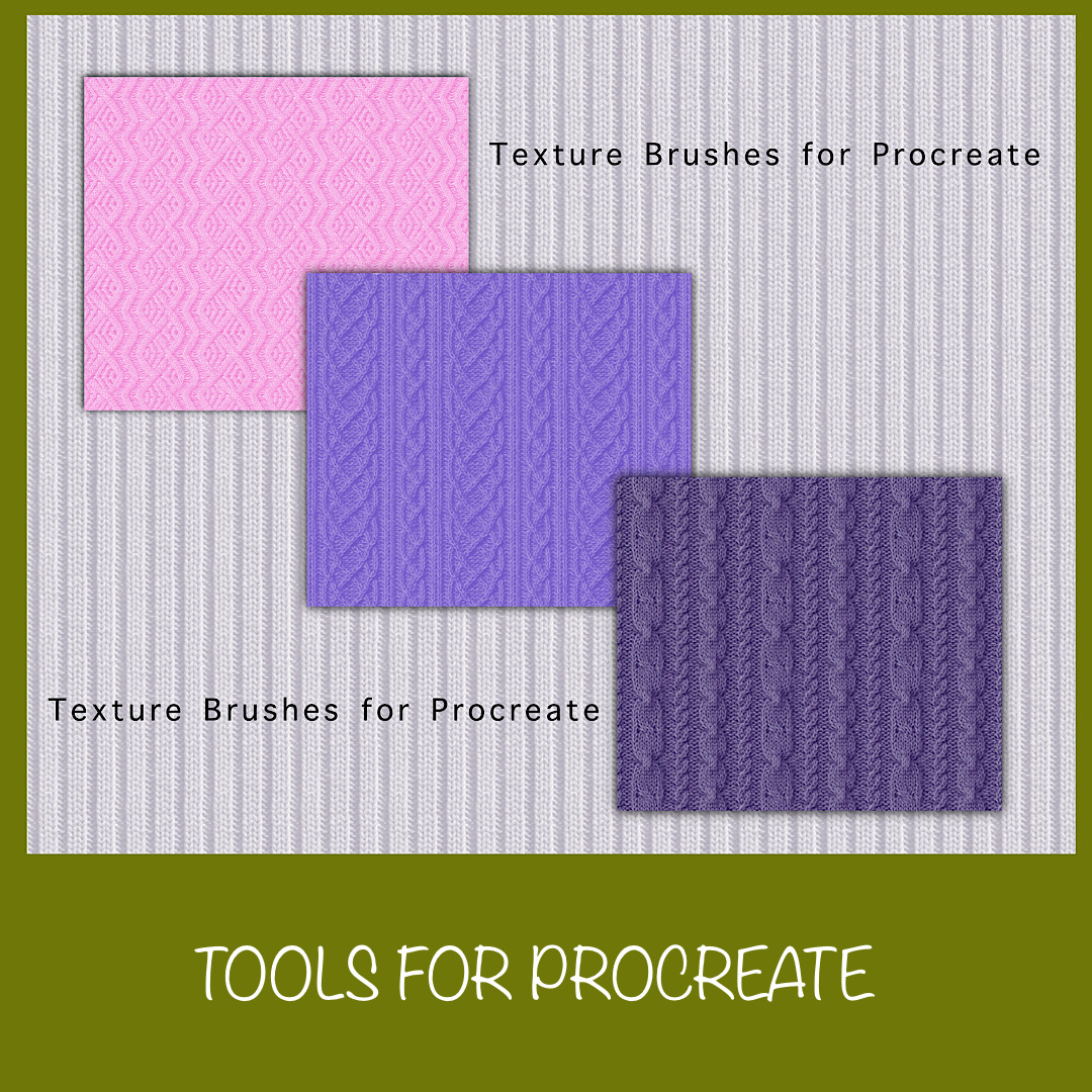 Procreate texture knitted wool brushes, Procreate fabric bru - Inspire Uplift