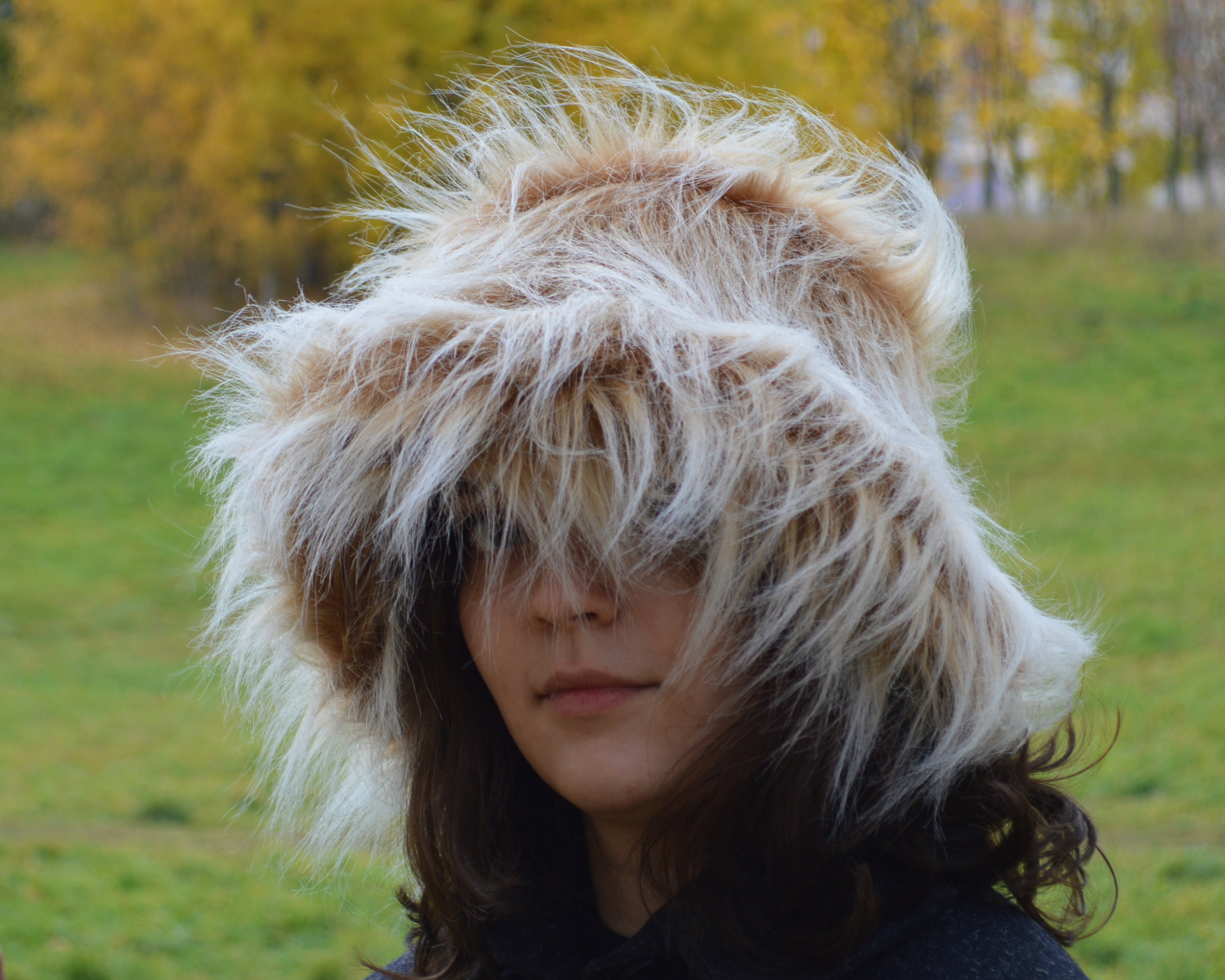 Faux fur bucket hat. Festival fuzzy hat. Fluffy orange hat. | Inspire ...