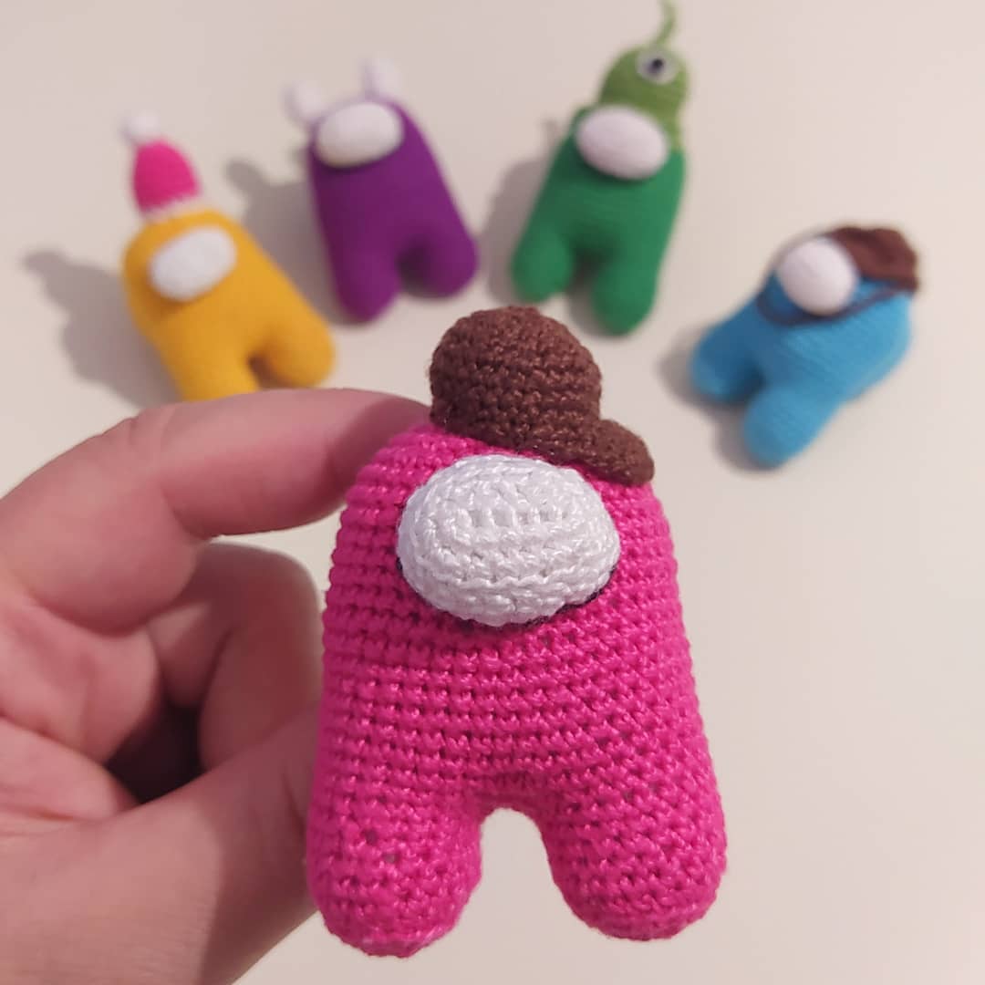 Among Us Miniature Toys, Plush Amigurumi Among Us, Crochet | Inspire Uplift