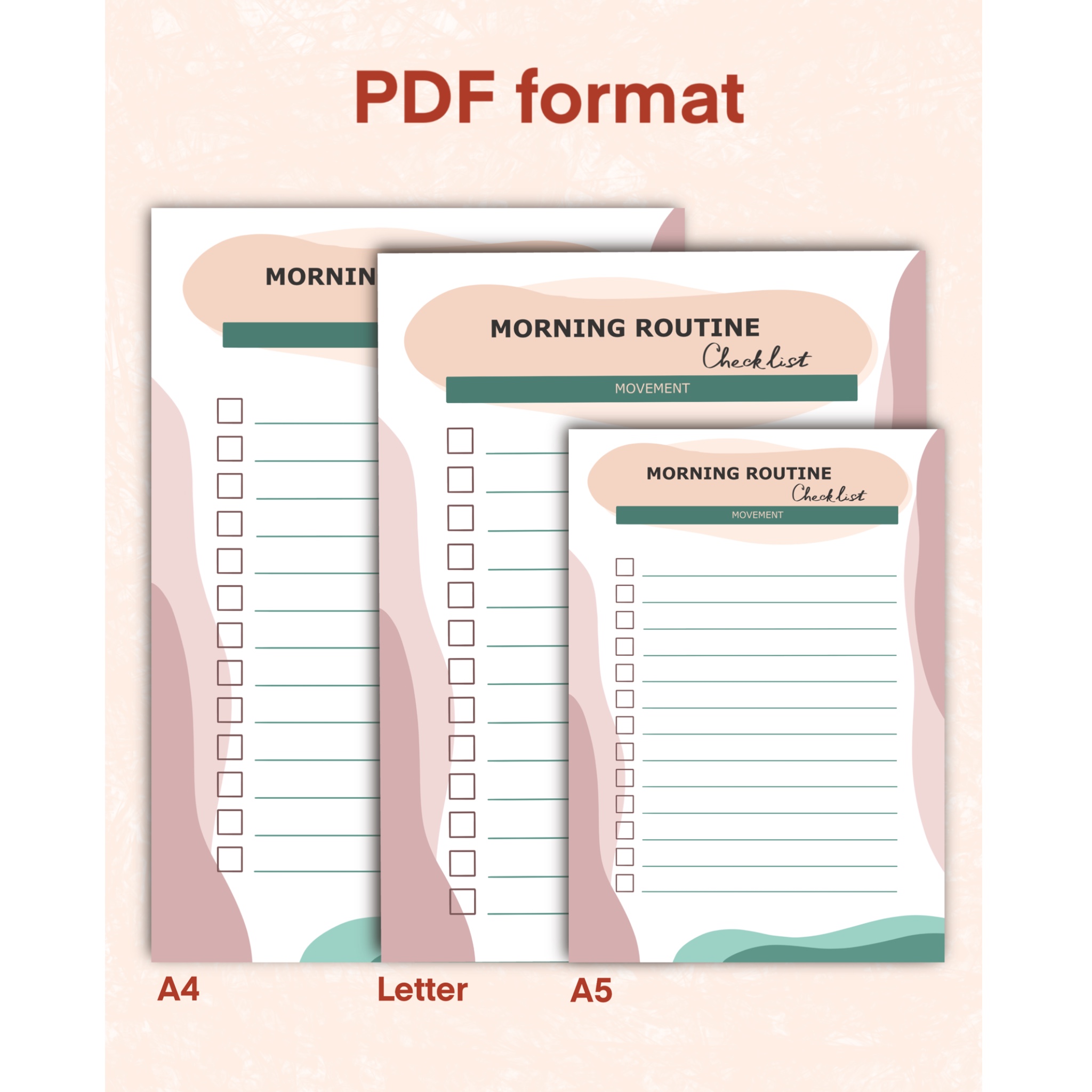 Morning Routine Printable, Printable Checklist, Daily Checkl - Inspire ...