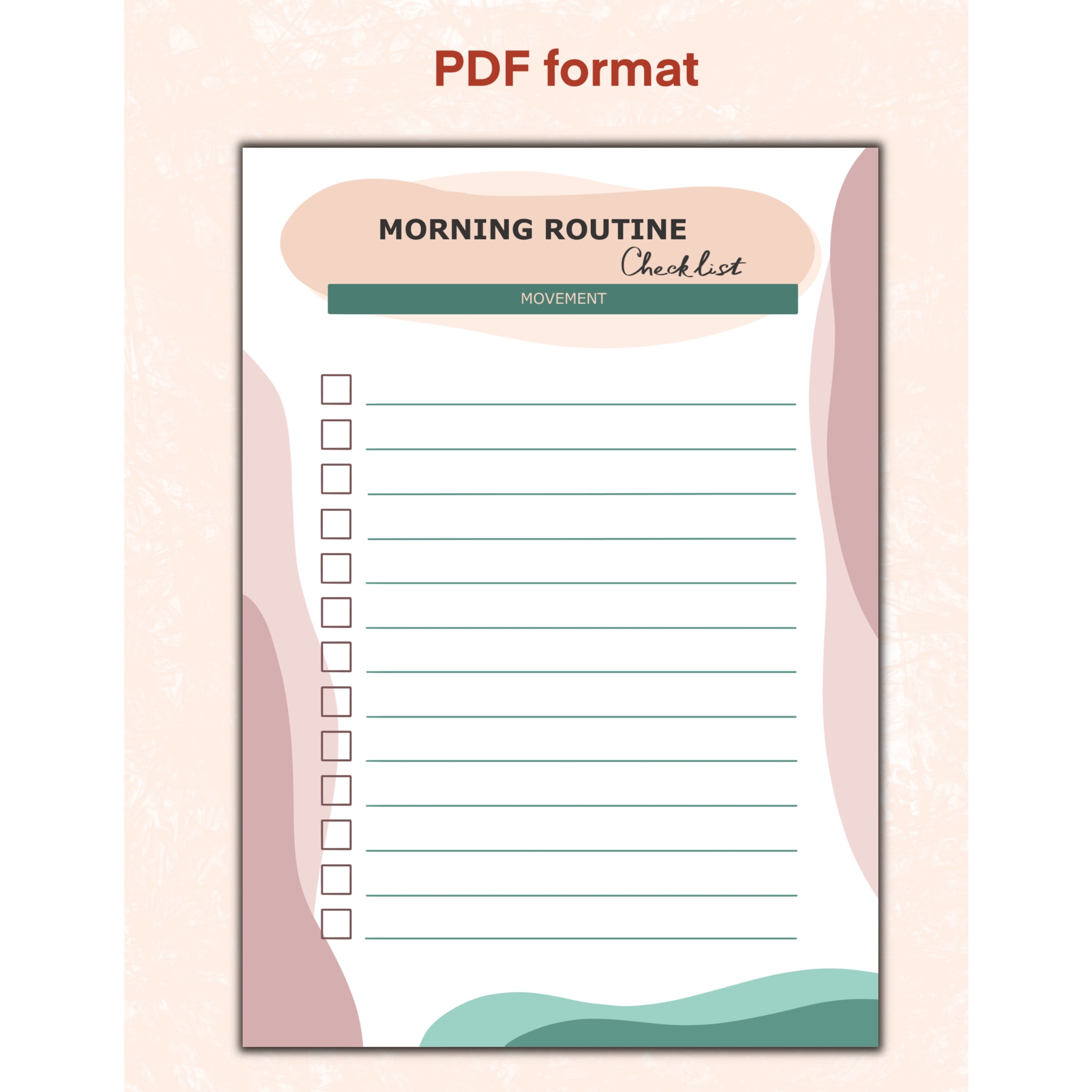 Morning Routine Printable, Printable Checklist, Daily Checkl - Inspire ...