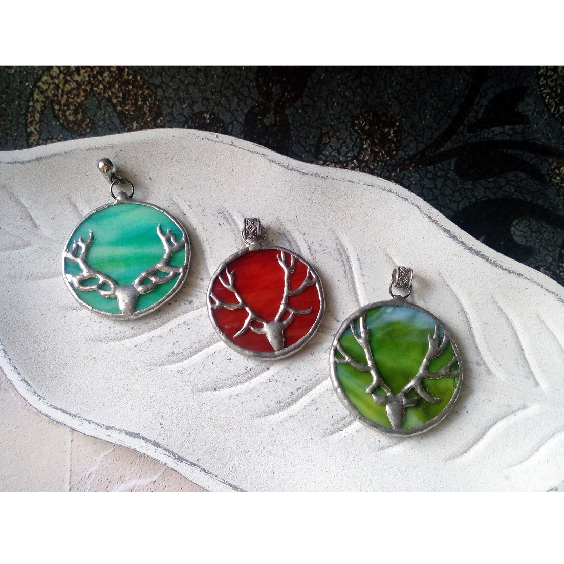 Deer antler jewelry, Deer head necklace, Yule jewelry, Noel | Inspire ...